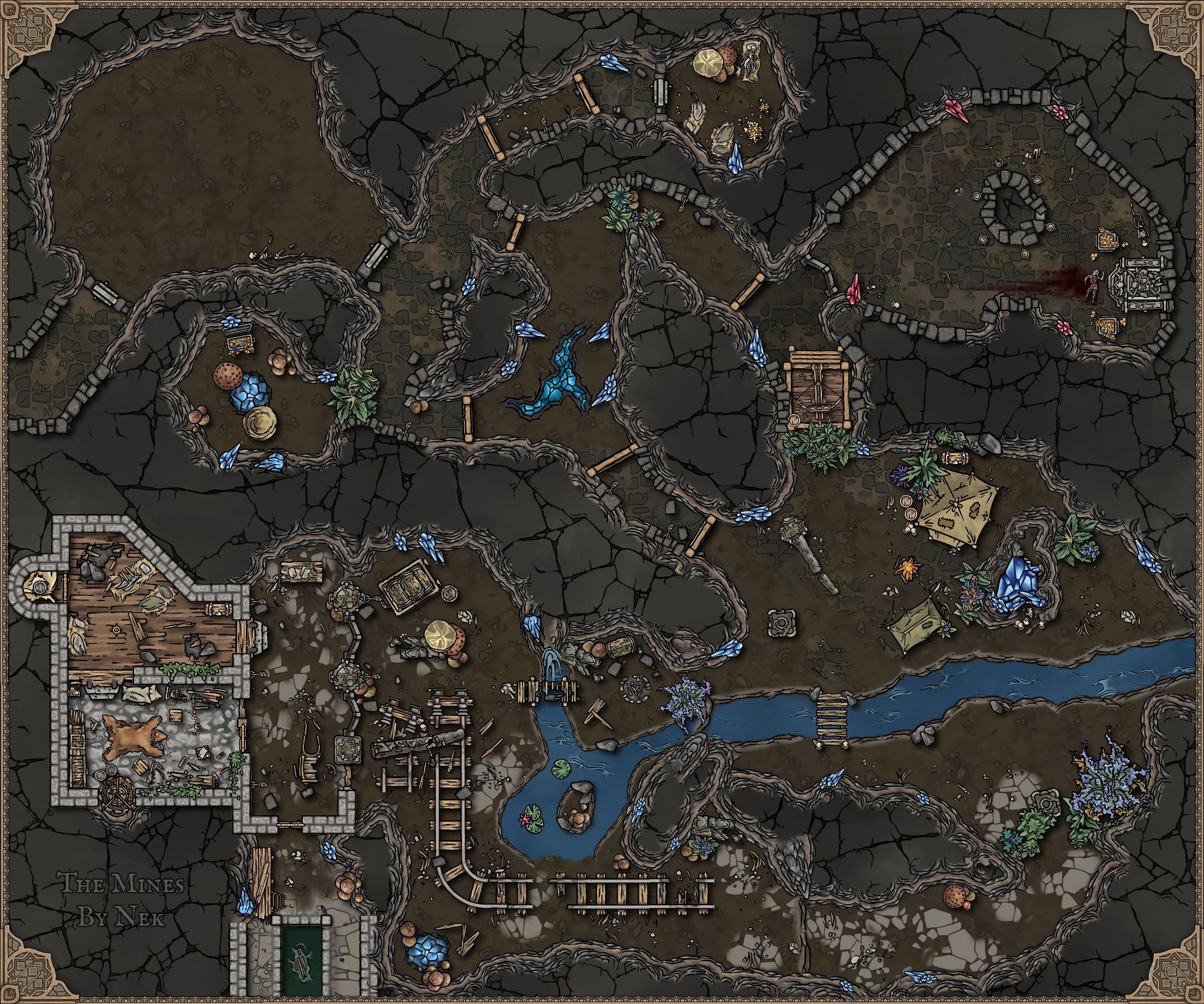 The Mines Part 1 | Inkarnate - Create Fantasy Maps Online