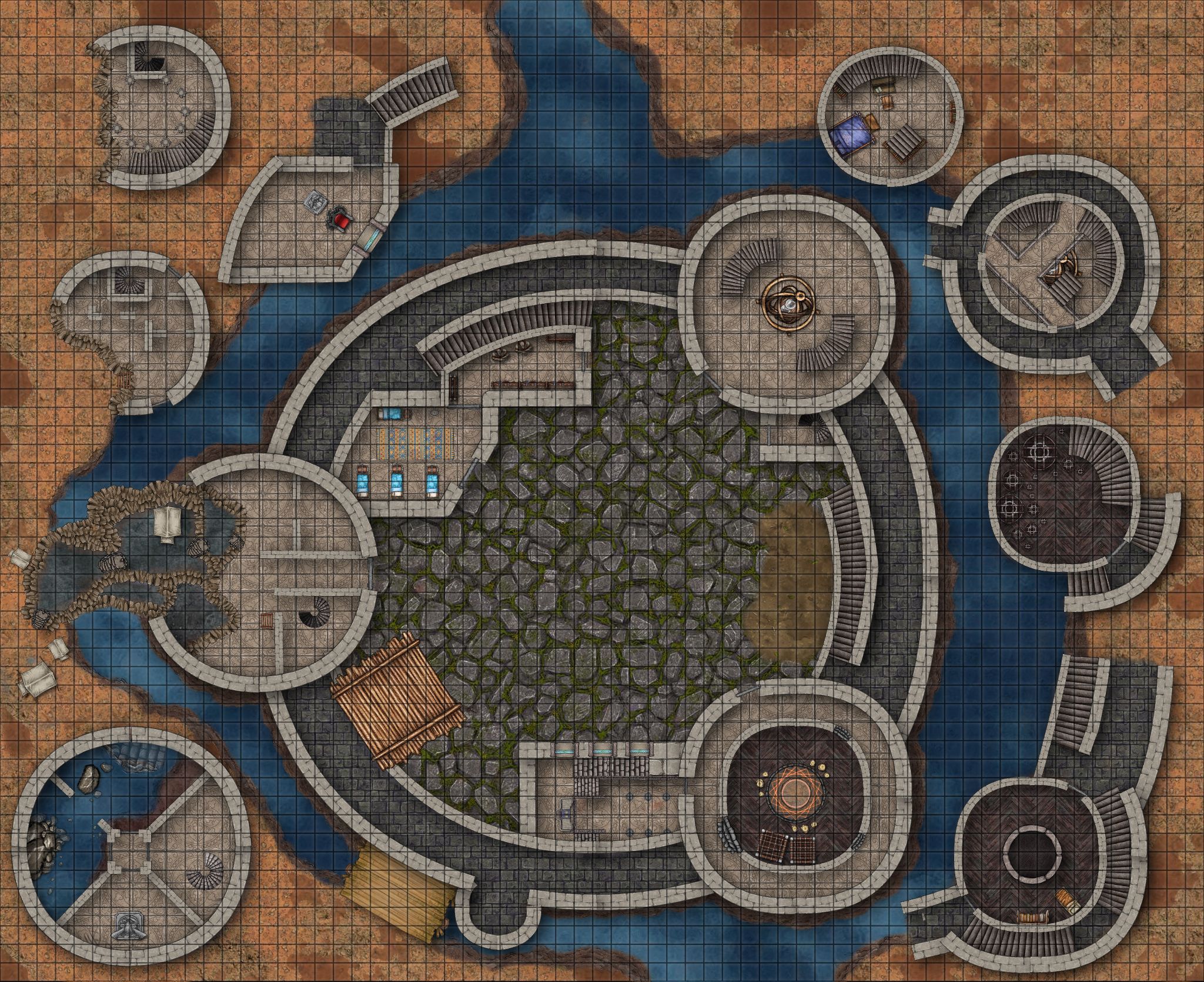 VEoR: Three Moons Vault Keep | Inkarnate - Create Fantasy Maps Online