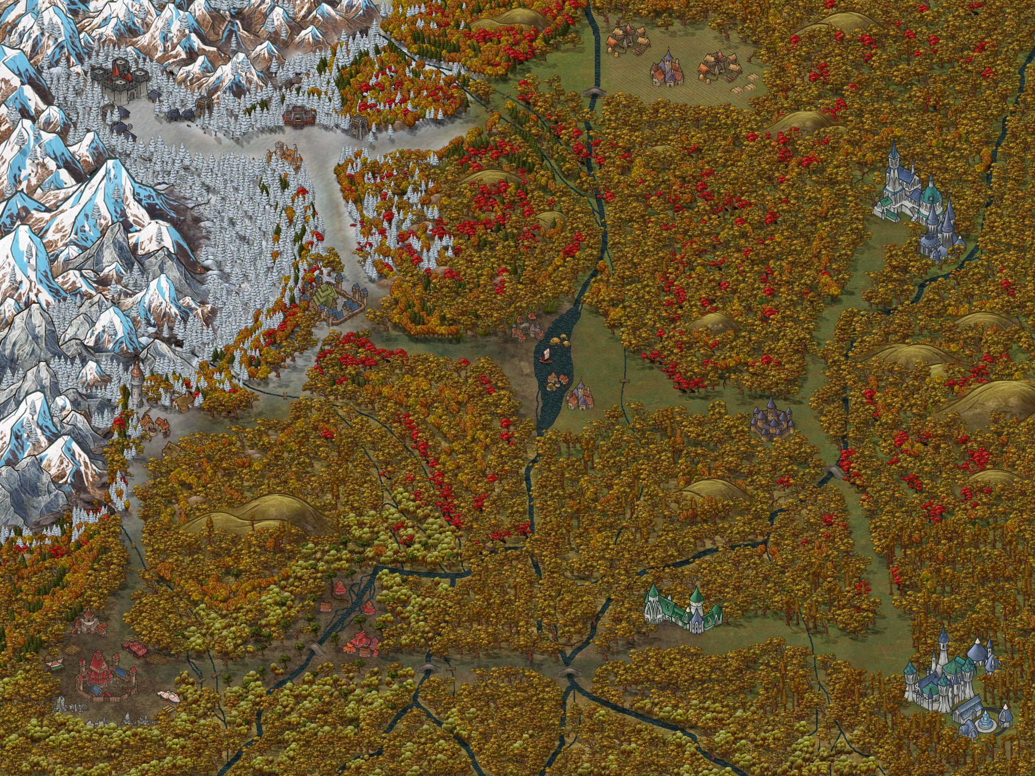 ROOT: Woodland Realms (copy) | Inkarnate - Create Fantasy Maps Online