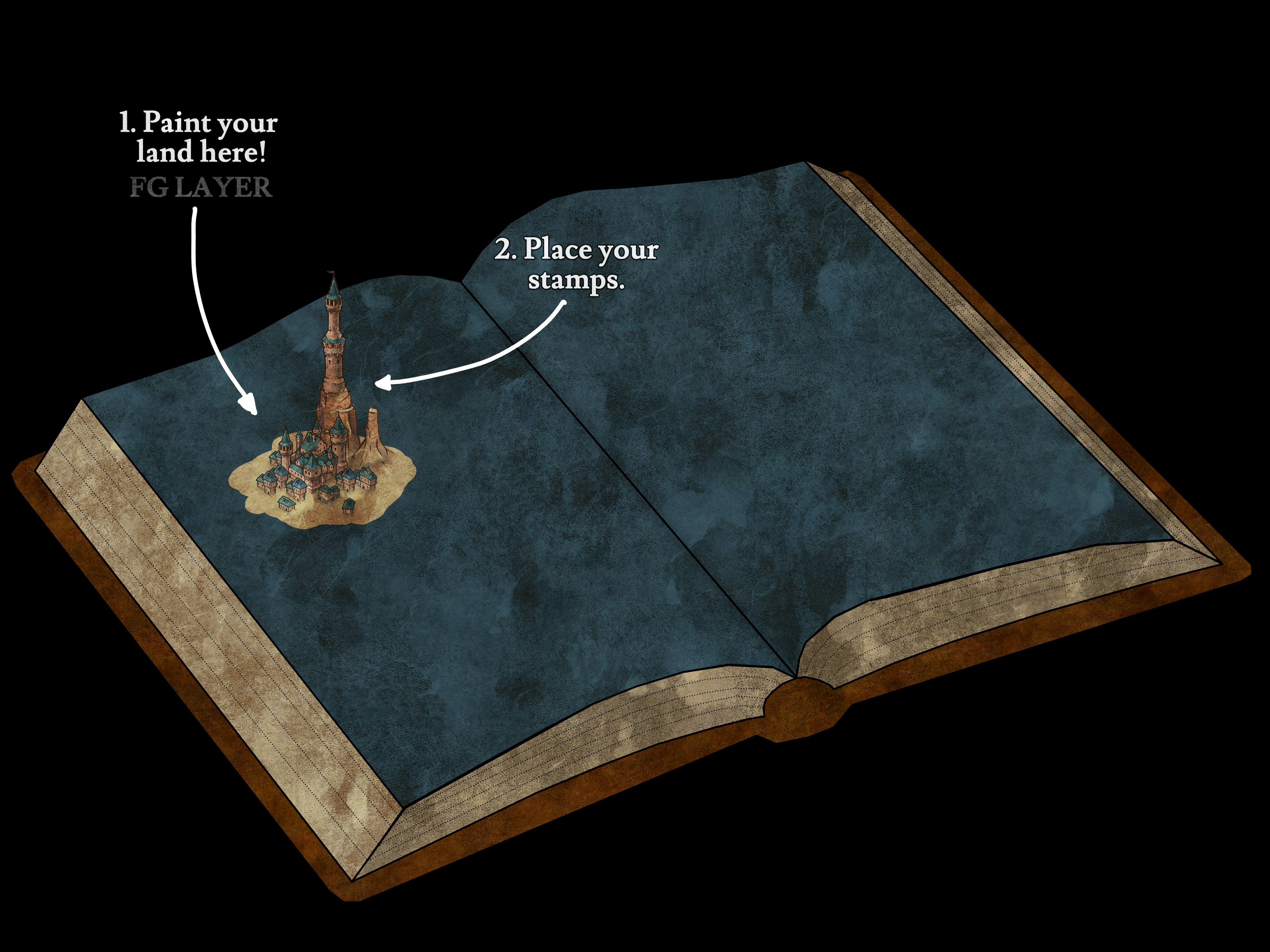 Book Map Template | Inkarnate - Create Fantasy Maps Online