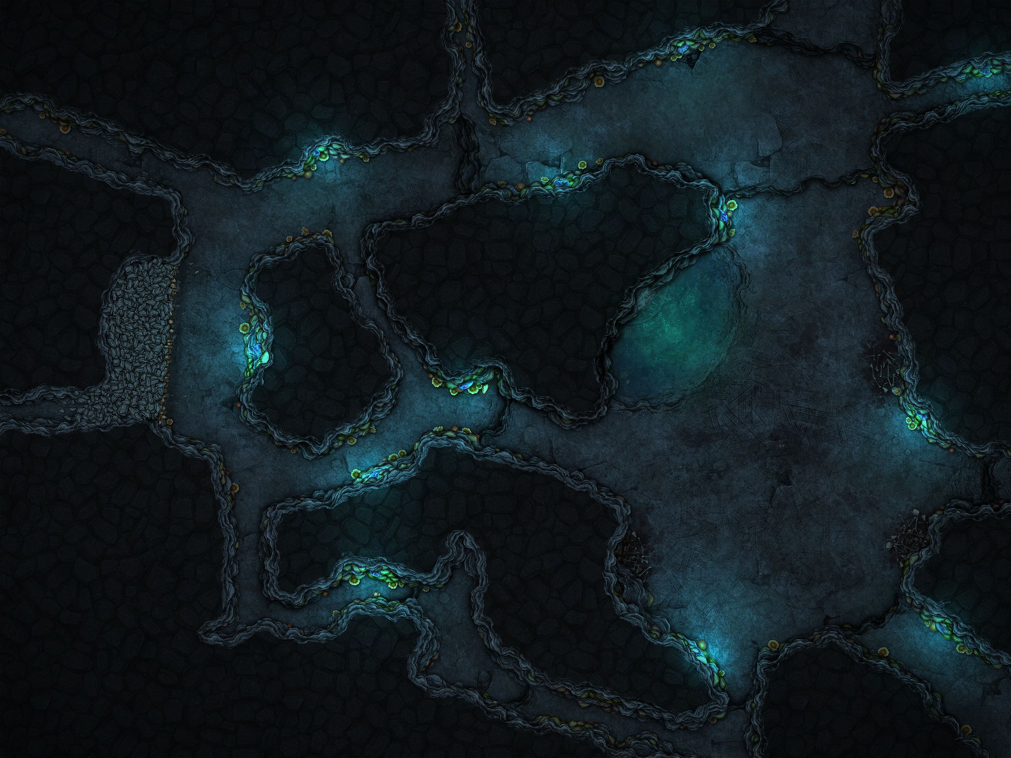 Underdark monster lair (remade) | Inkarnate - Create Fantasy Maps Online