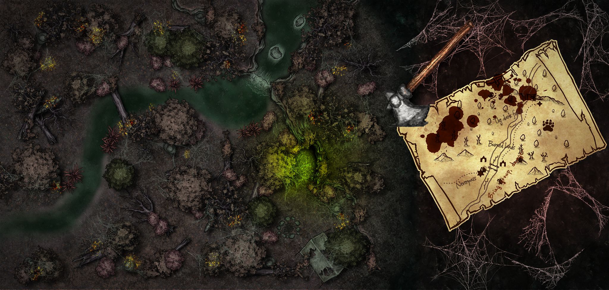 The Spider cave | Inkarnate - Create Fantasy Maps Online