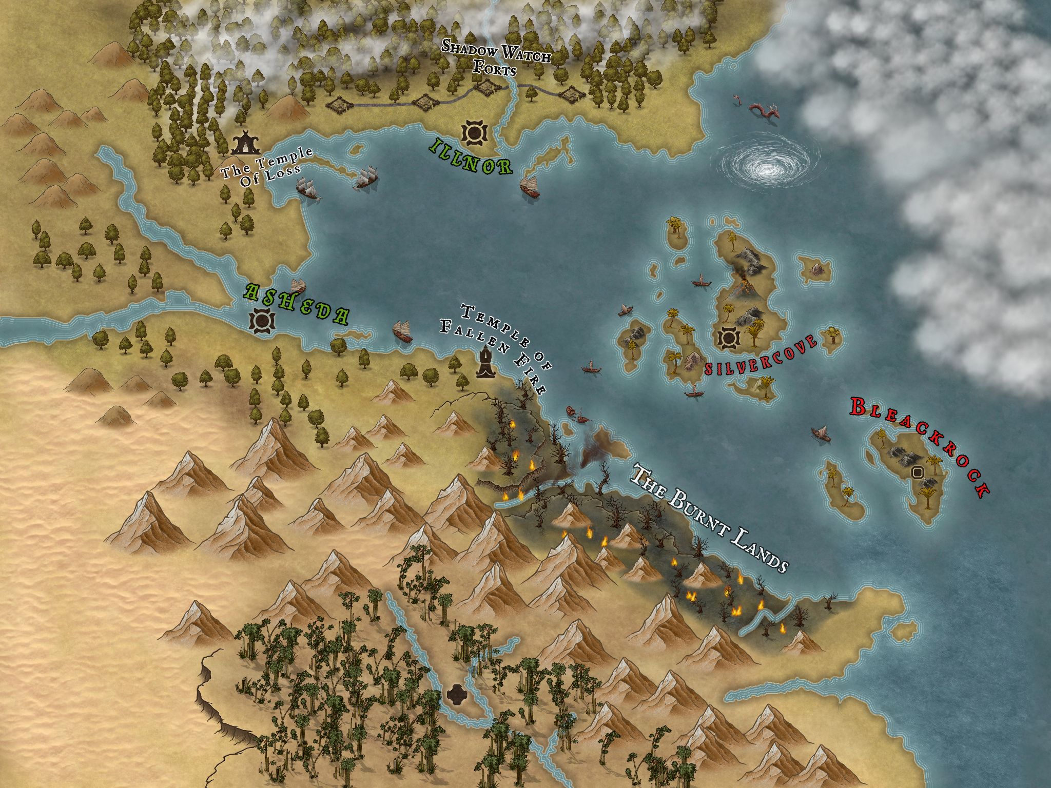 Golden Bay Regional | Inkarnate - Create Fantasy Maps Online