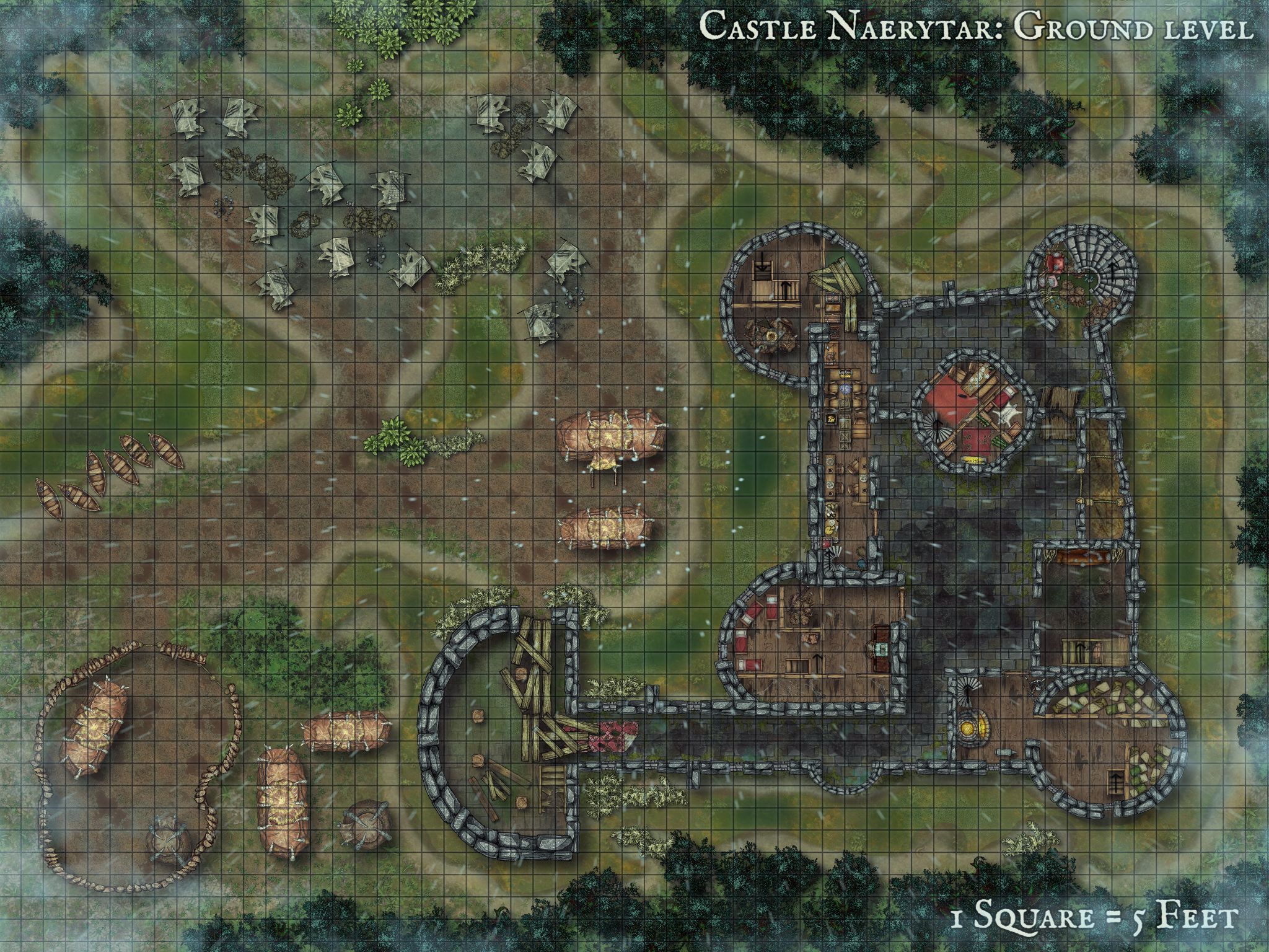 TOD - Castle Naerytar Ground lvl | Inkarnate - Create Fantasy Maps Online