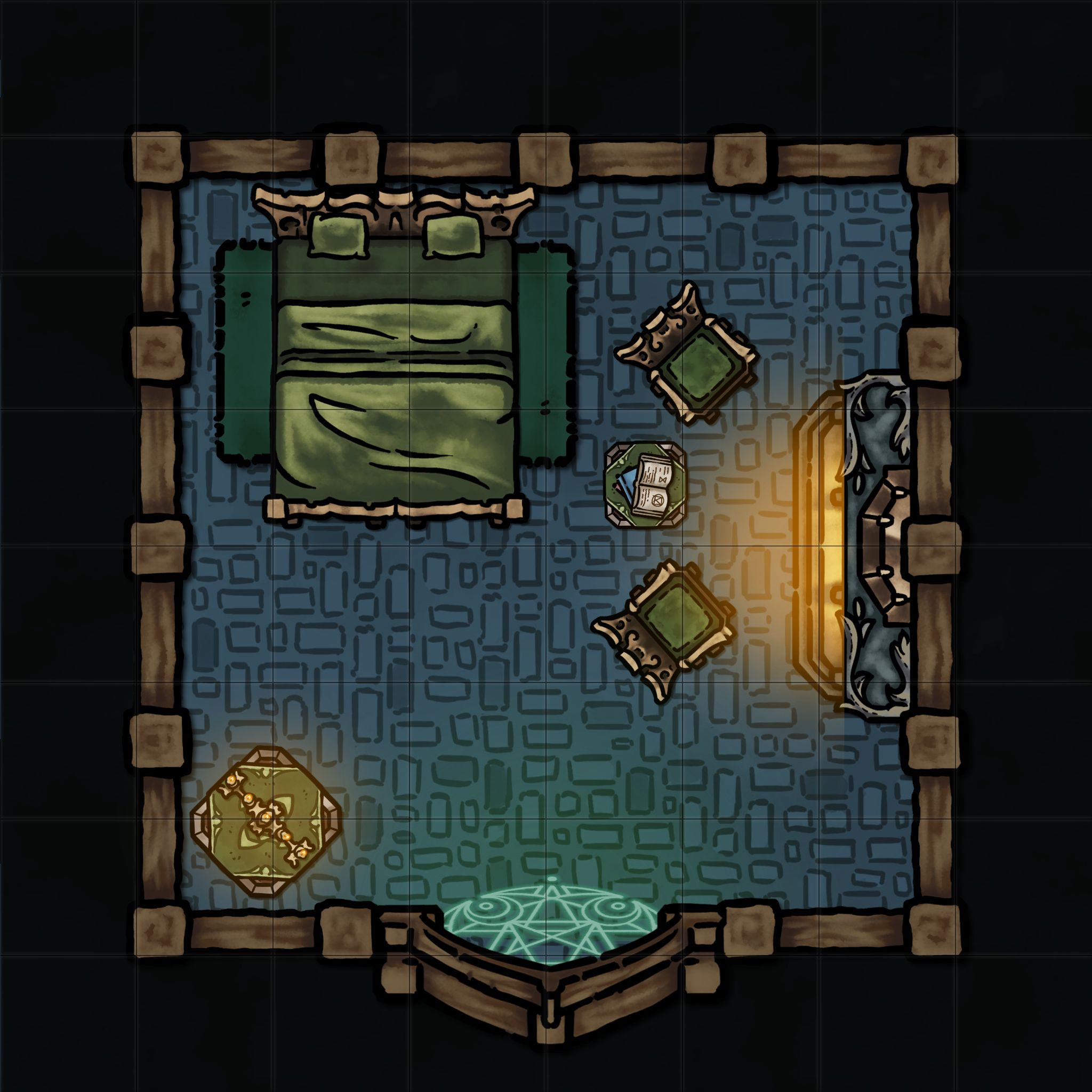 Demiplane Bedroom | Inkarnate - Create Fantasy Maps Online