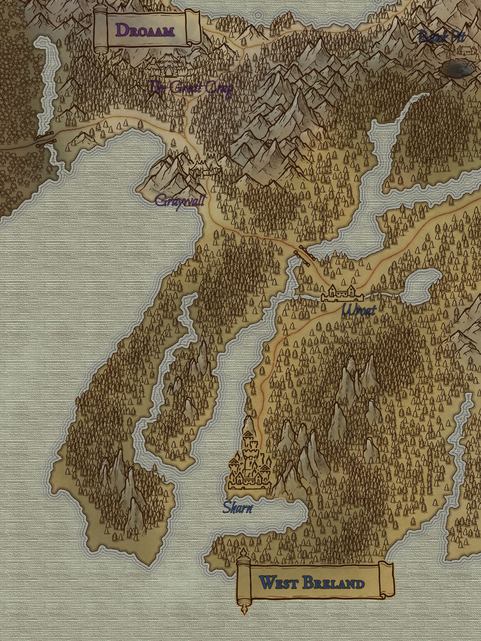 Droaam & West Breland | Inkarnate - Create Fantasy Maps Online
