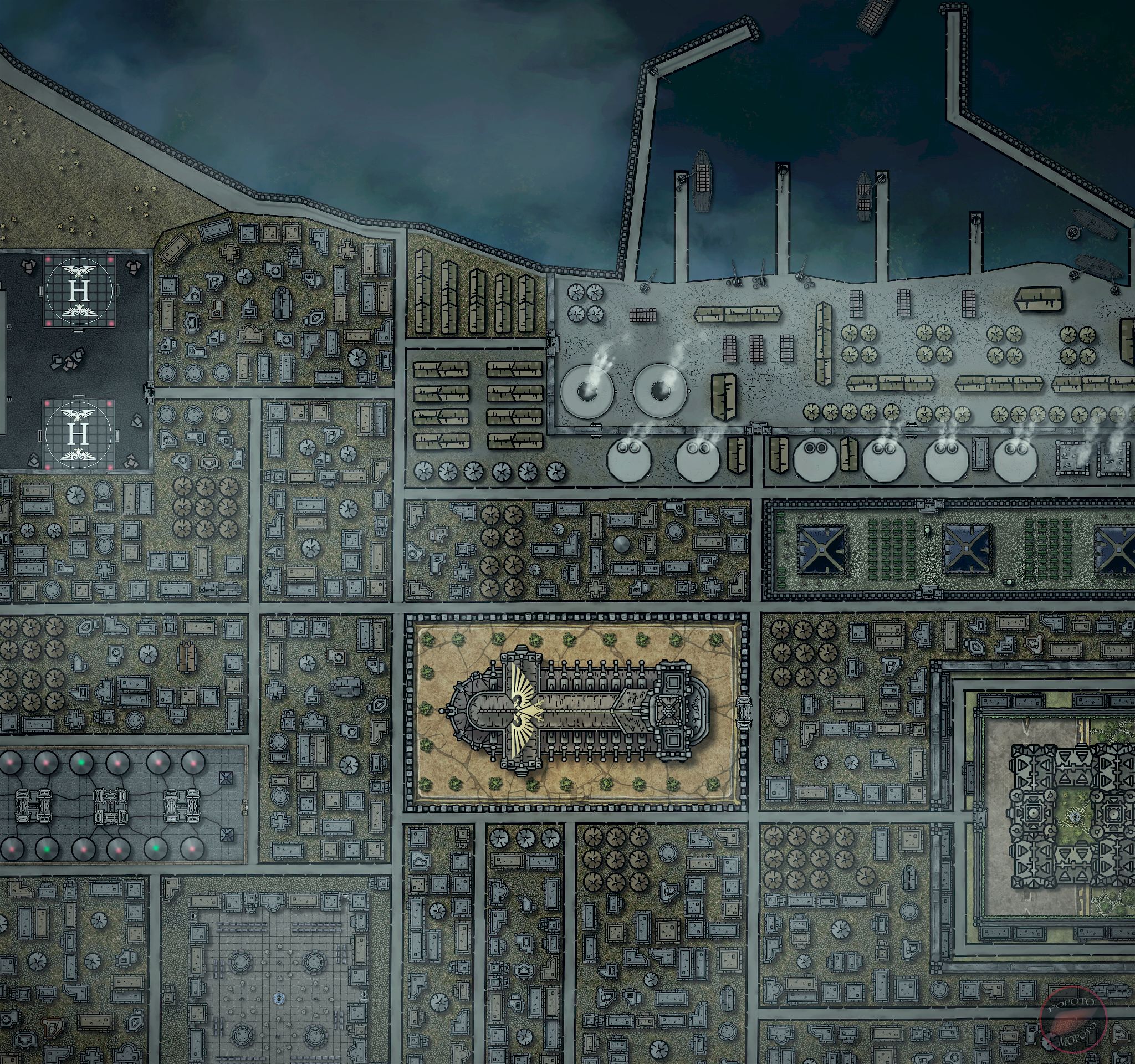 40K - City of the Corrupt | Inkarnate - Create Fantasy Maps Online