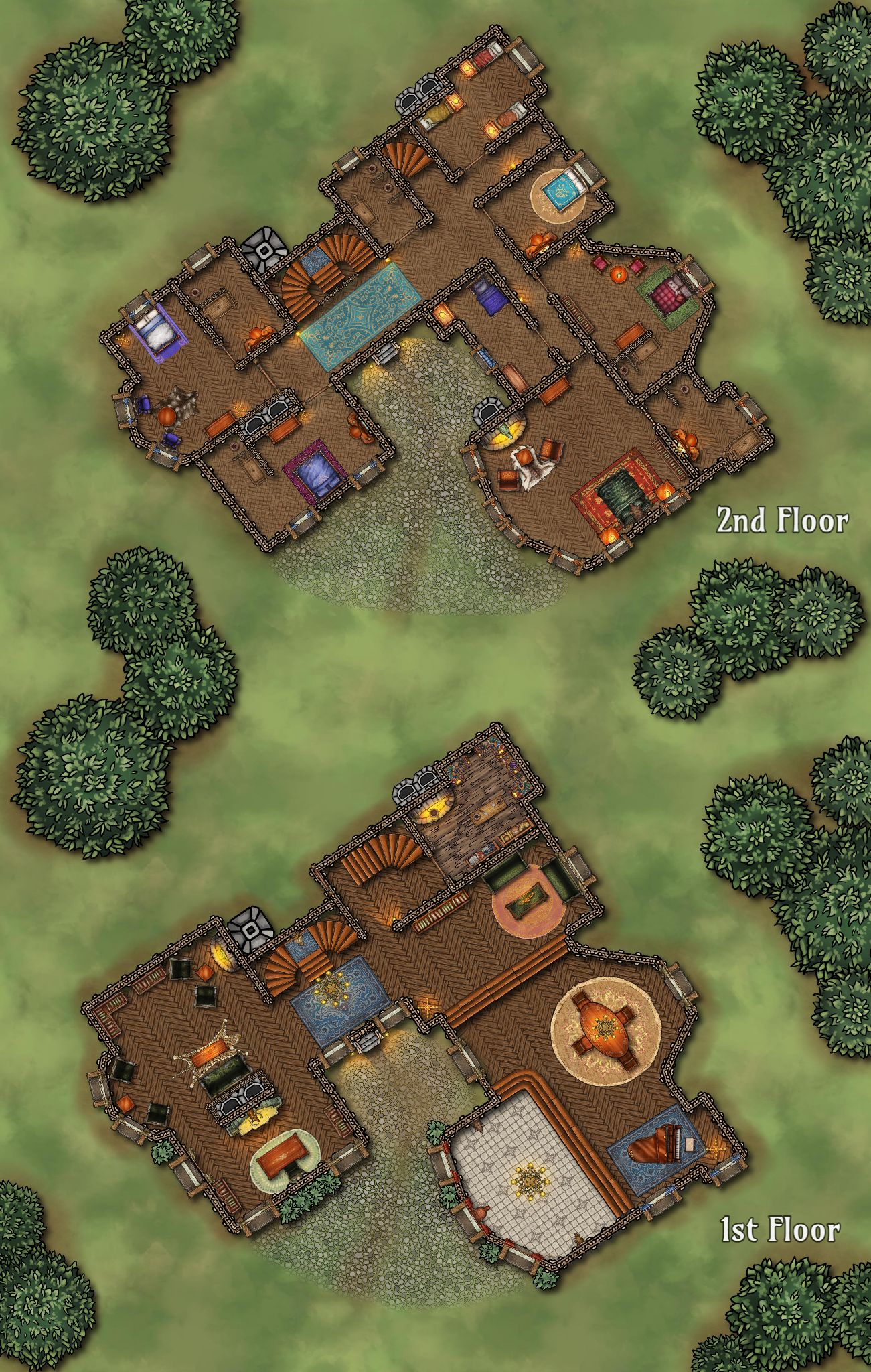 Noble Estate/Hunting Lodge | Inkarnate - Create Fantasy Maps Online