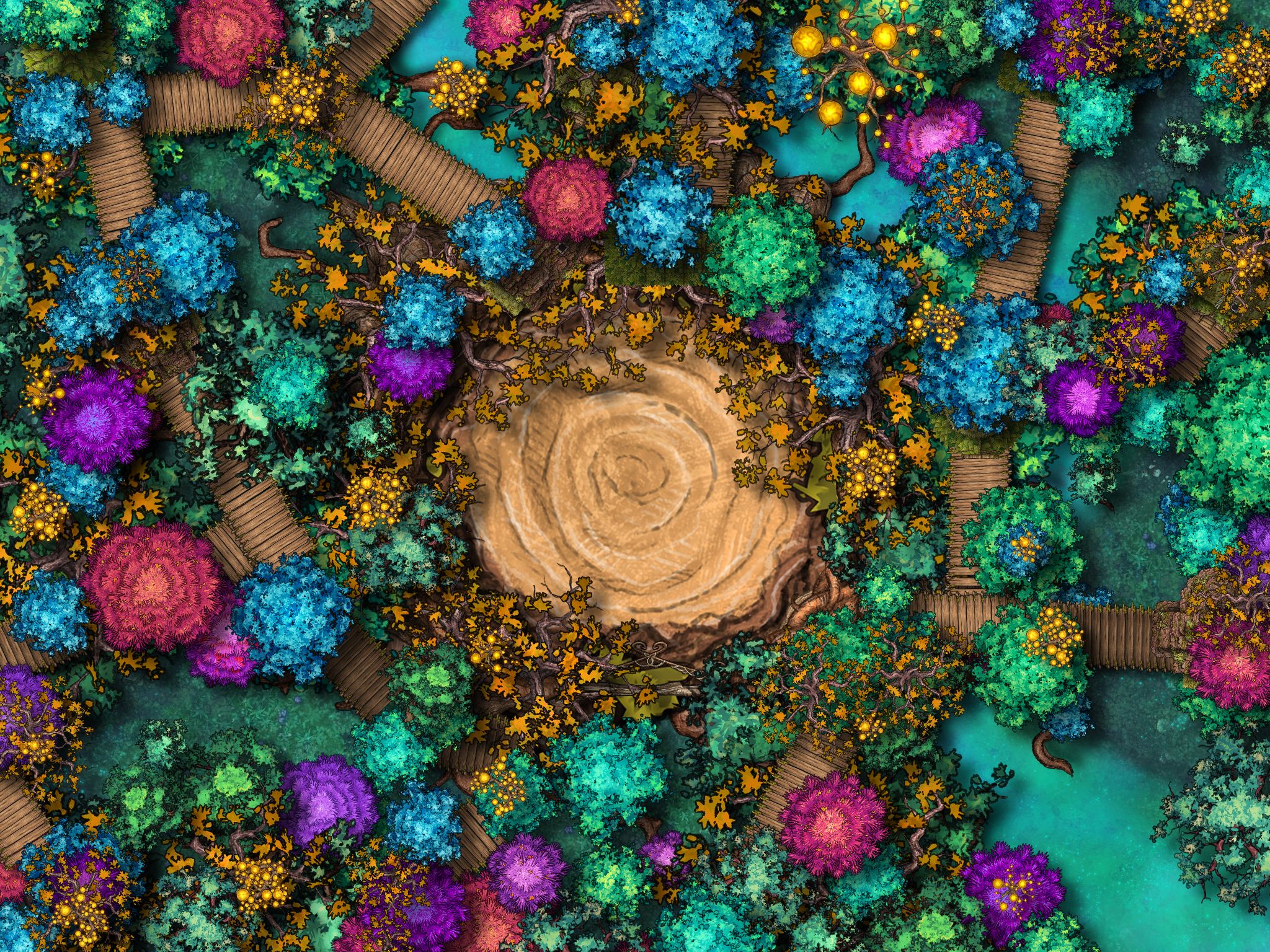 Elven Village | Inkarnate - Create Fantasy Maps Online