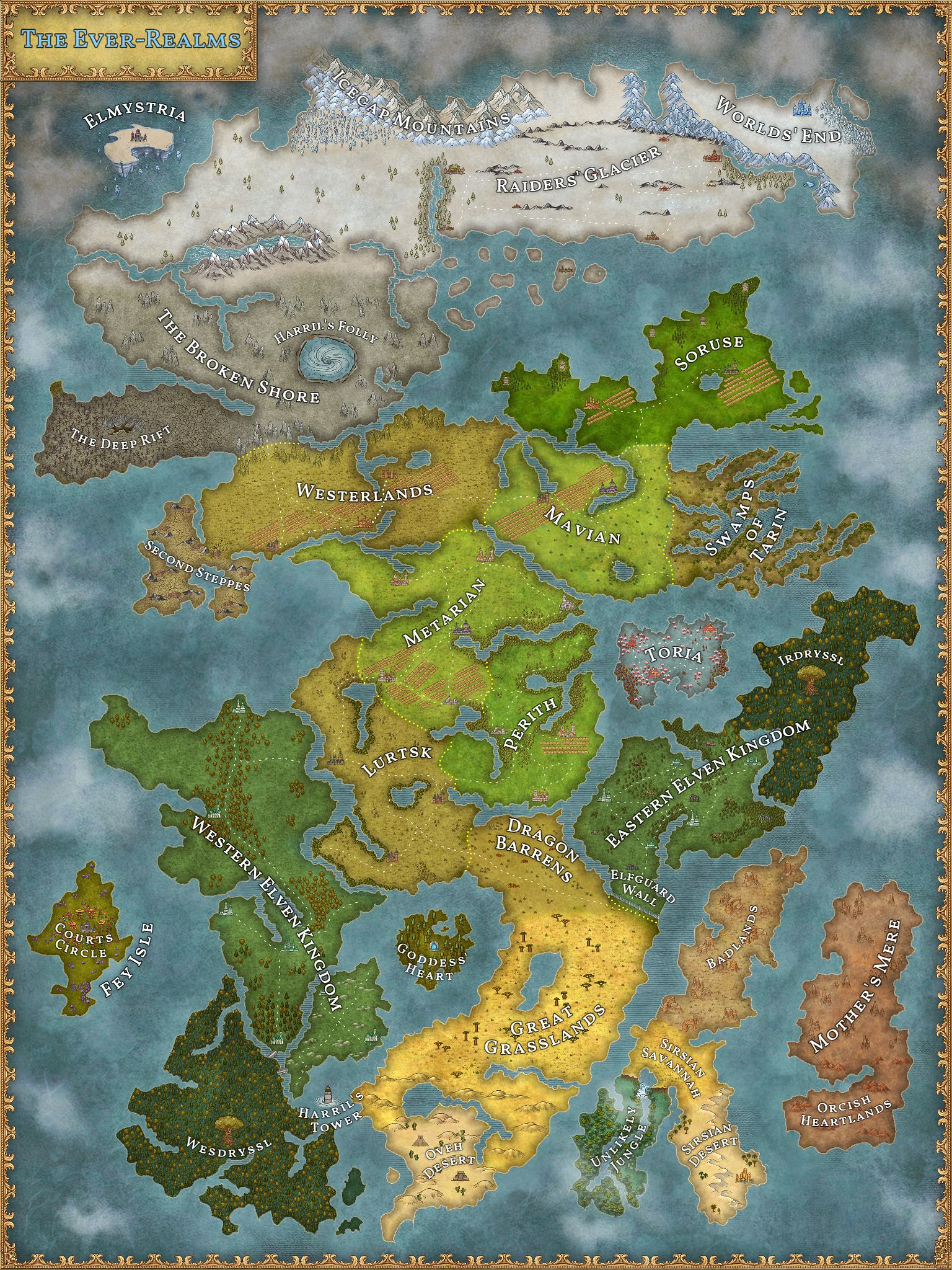 The Ever Realms | Inkarnate - Create Fantasy Maps Online