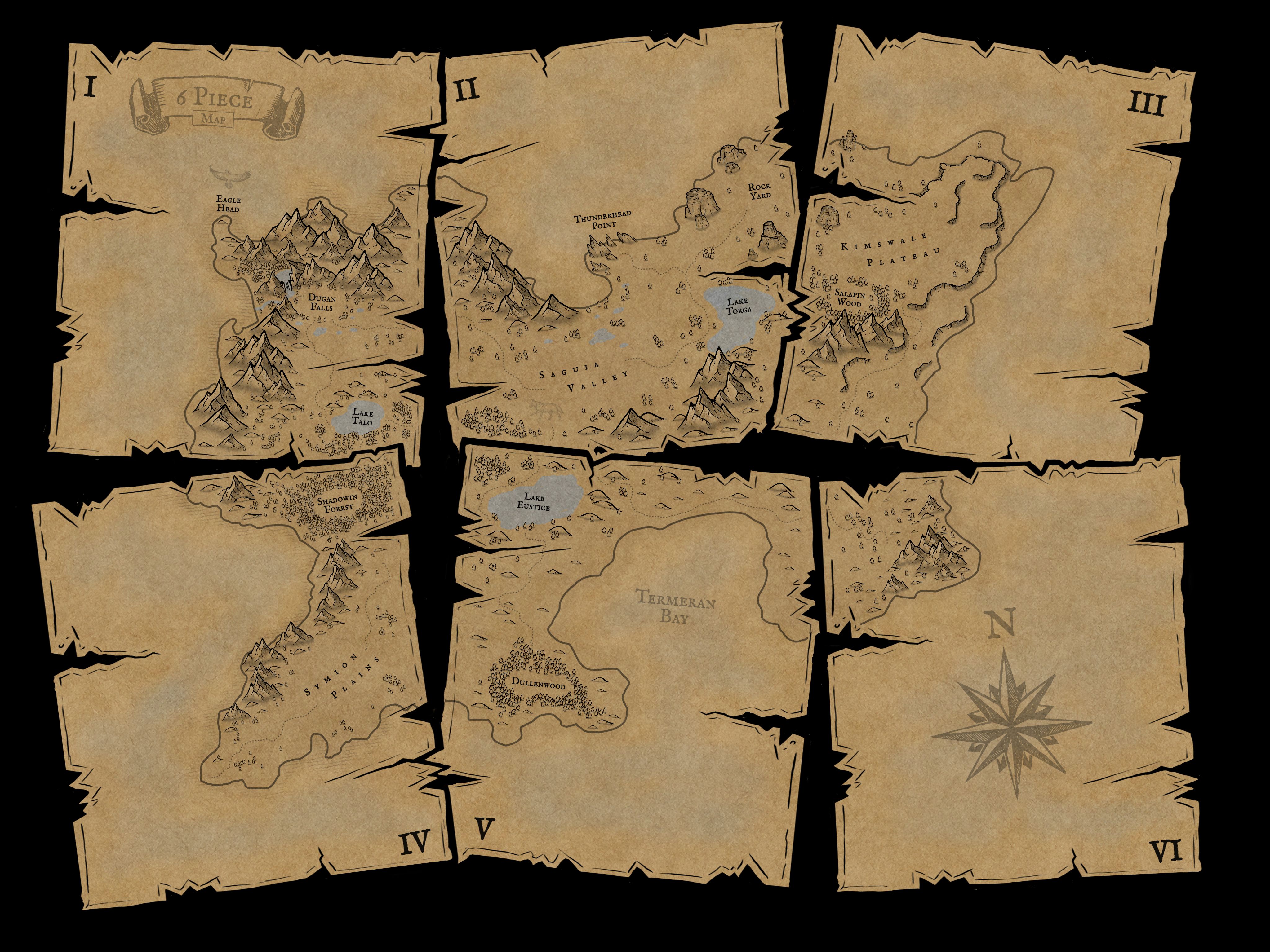 6 Piece Map | Inkarnate - Create Fantasy Maps Online
