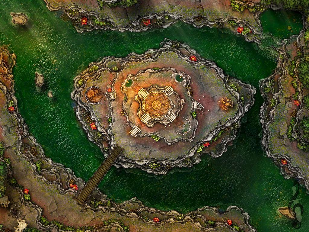 Jungle River Ruins | Inkarnate - Create Fantasy Maps Online