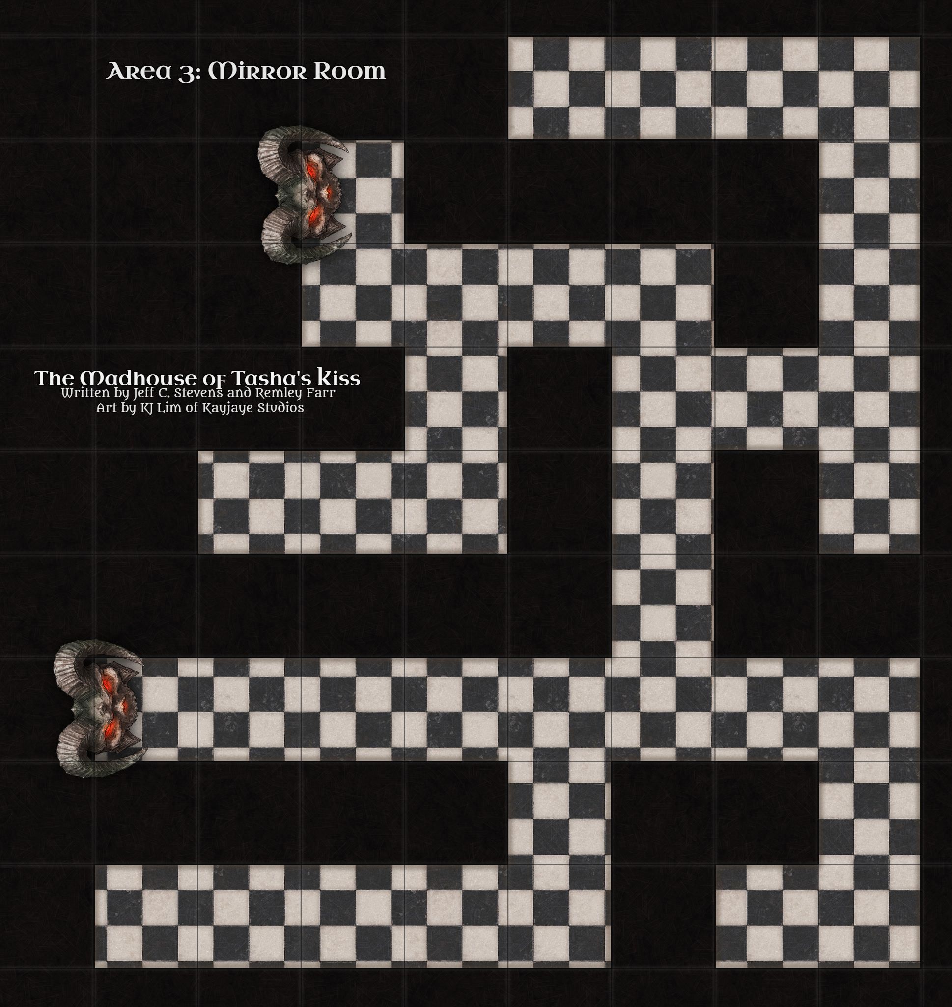 Area 3: The Mirror Room (Grid) | Inkarnate - Create Fantasy Maps Online