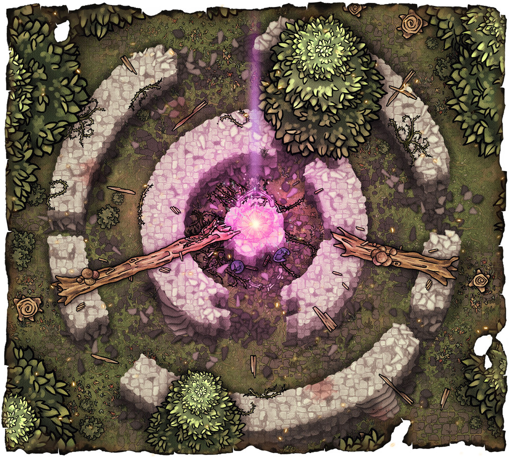 Enchanted Forest Ruins | Inkarnate - Create Fantasy Maps Online