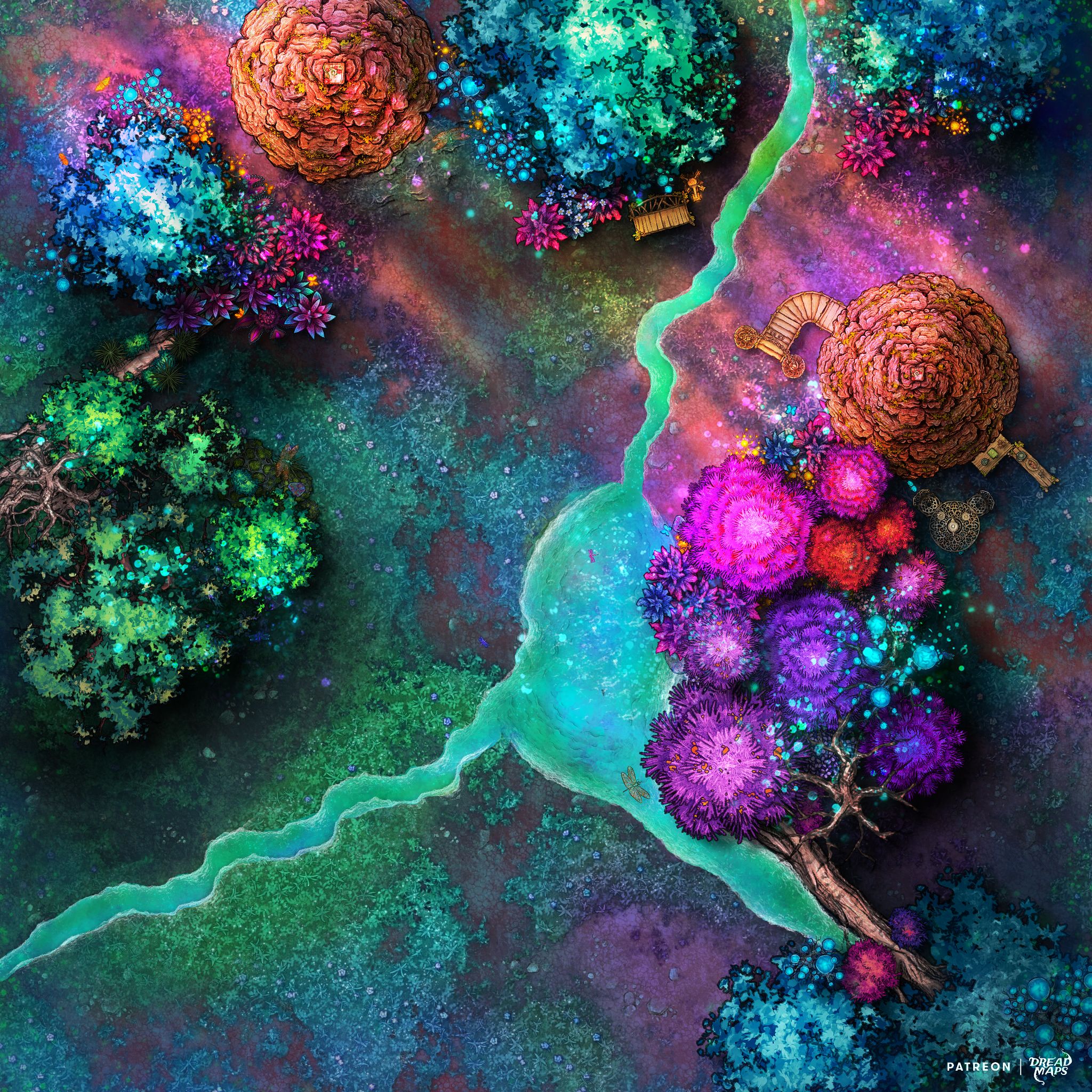 Dreadmaps_FaeDreams_40x40 | Inkarnate - Create Fantasy Maps Online