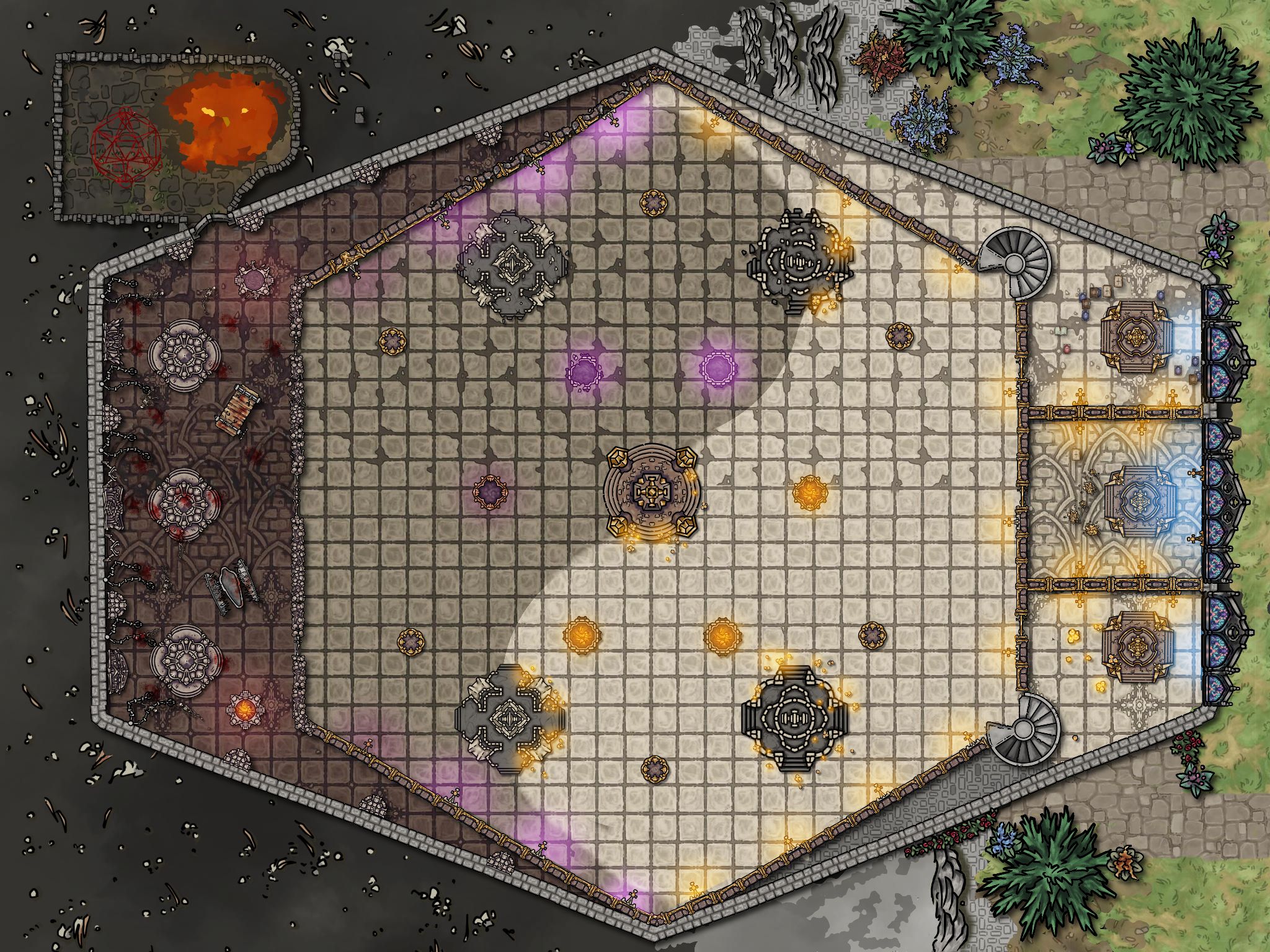The Grey Temple | Inkarnate - Create Fantasy Maps Online