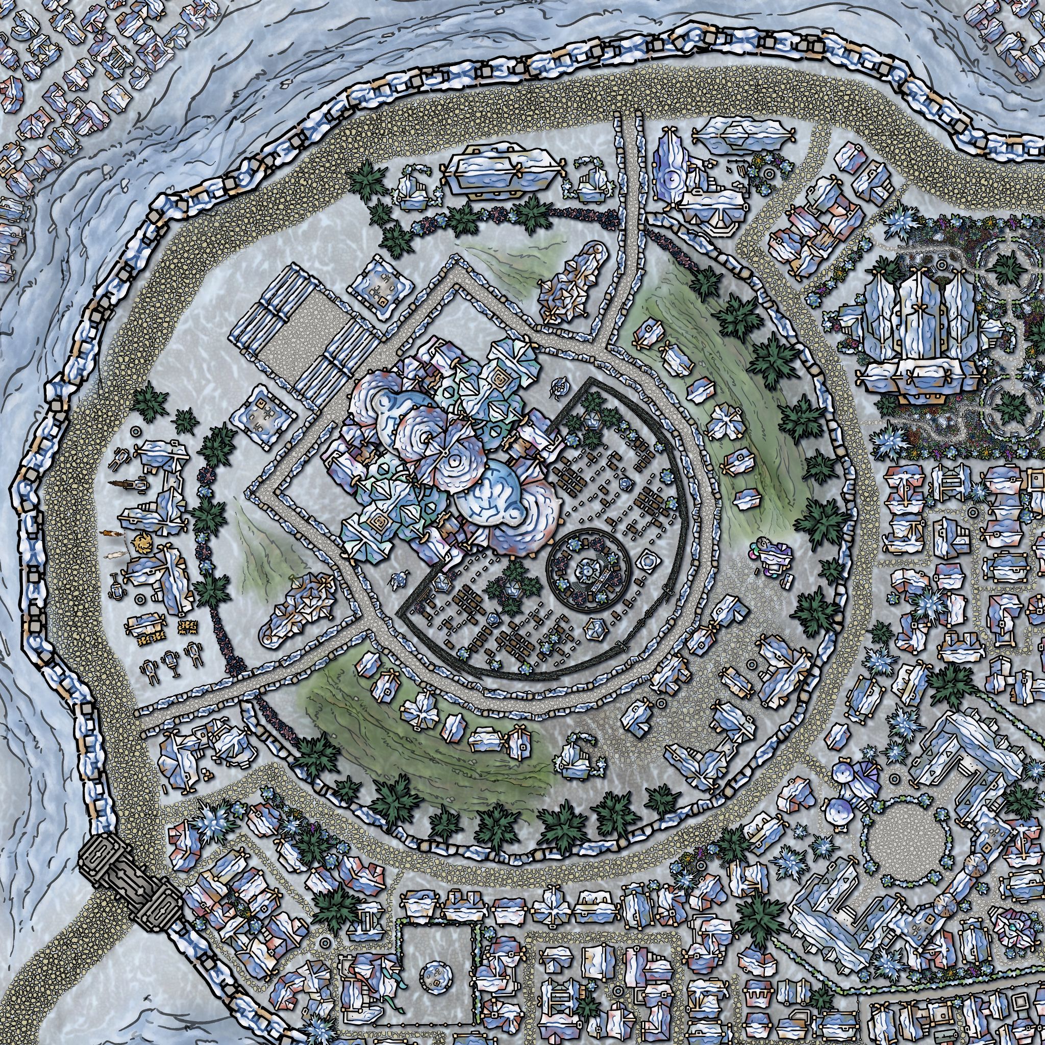 Niamh's Gate - cathedral detail part 2 | Inkarnate - Create Fantasy ...