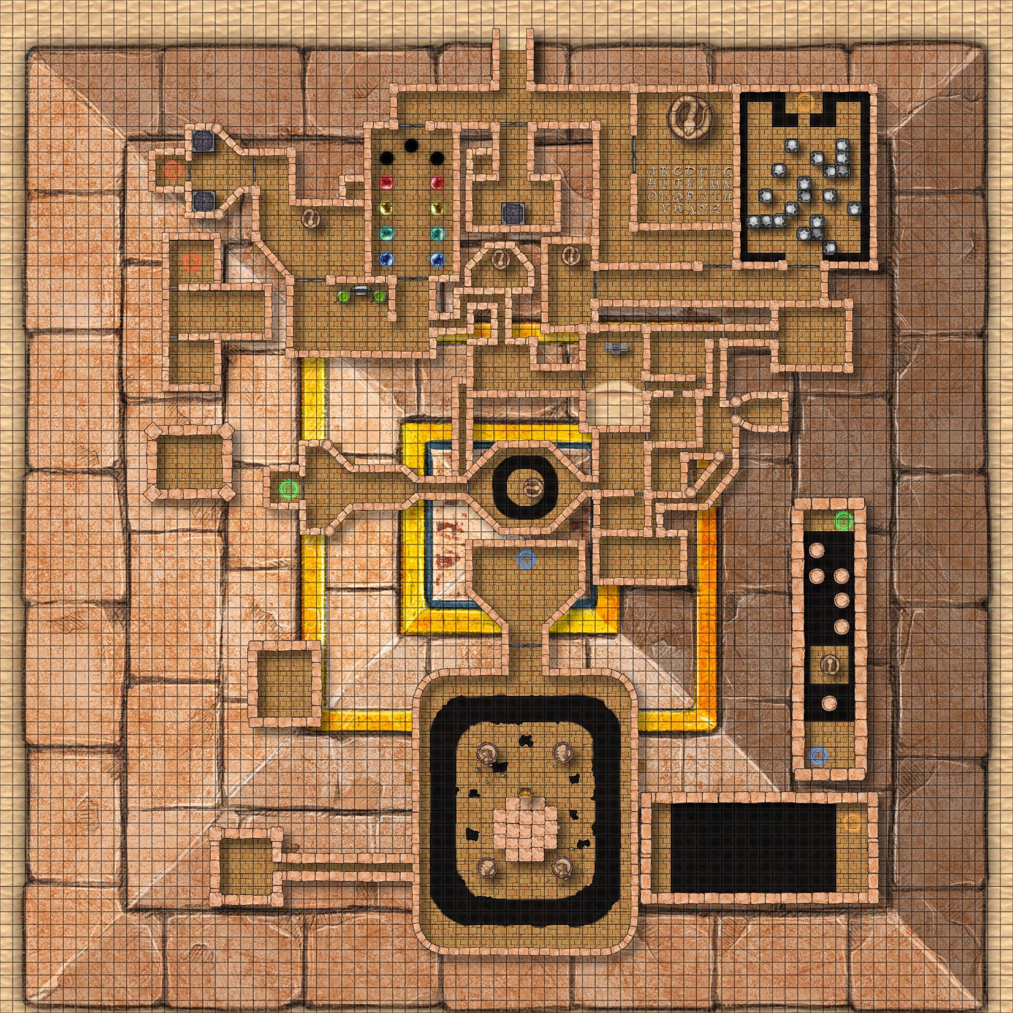 80x80 Pyramid of the Grey Moon (Breaking) | Inkarnate - Create Fantasy ...