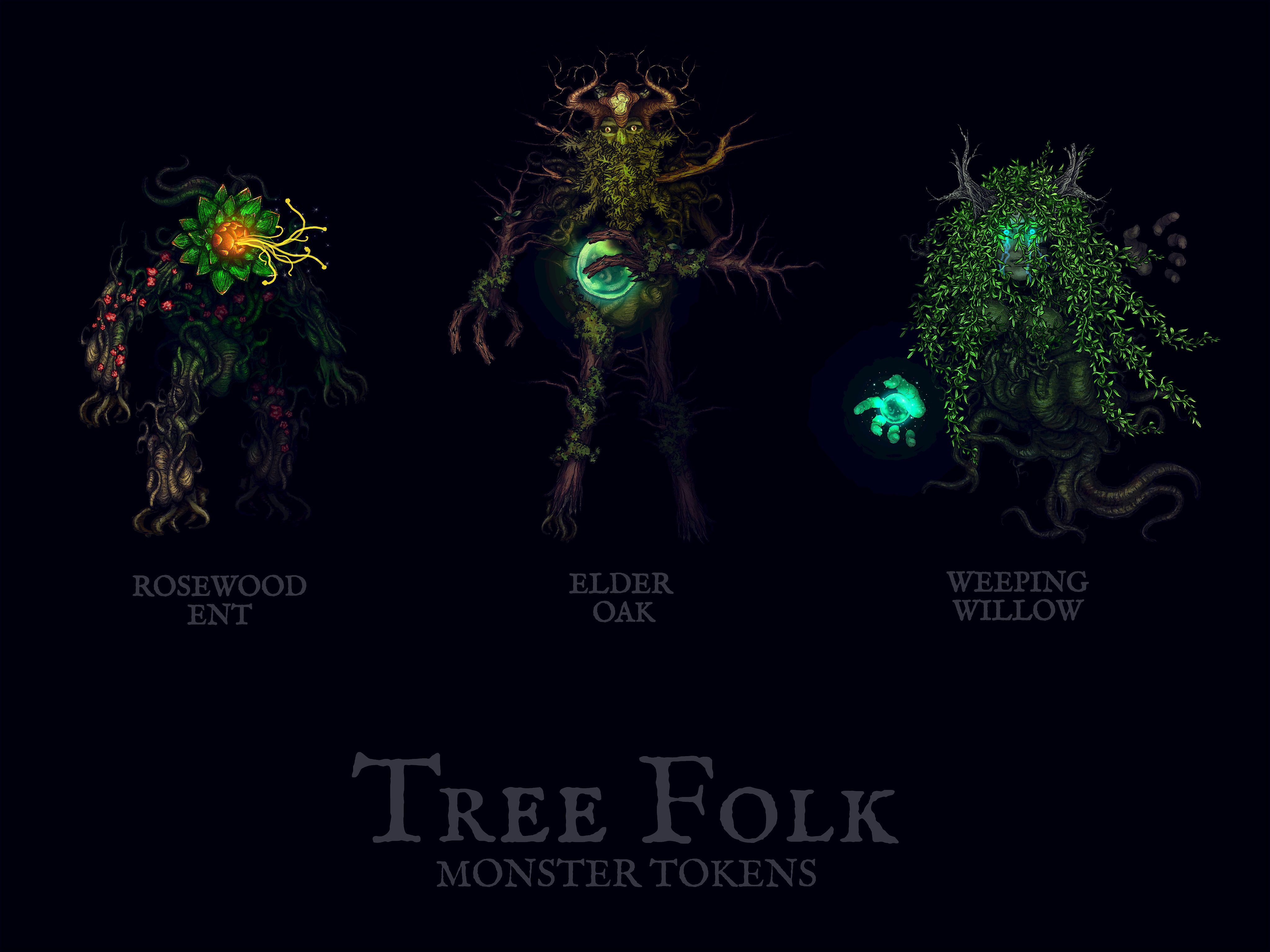 Tree Folk (Monster Tokens) | Inkarnate - Create Fantasy Maps Online
