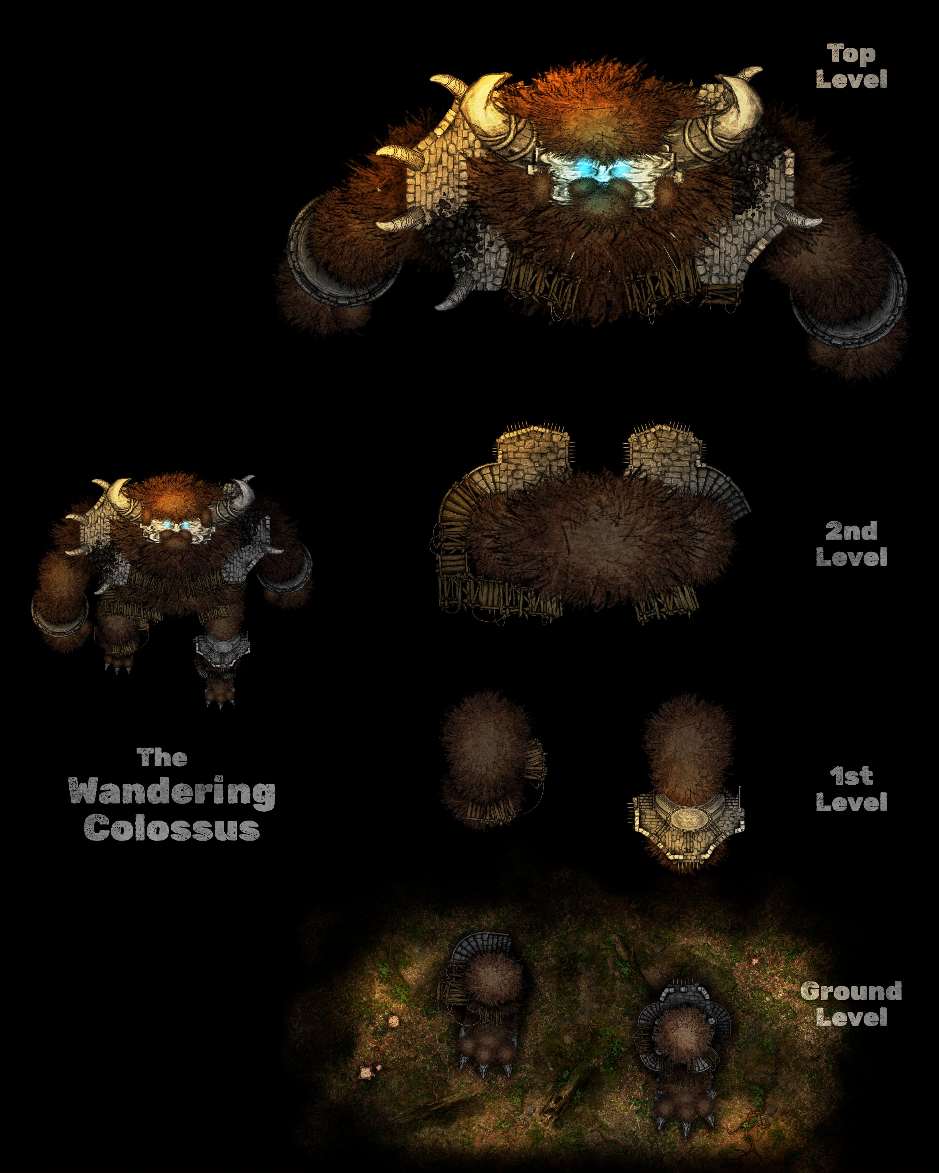 The Wandering Colossus | Inkarnate - Create Fantasy Maps Online