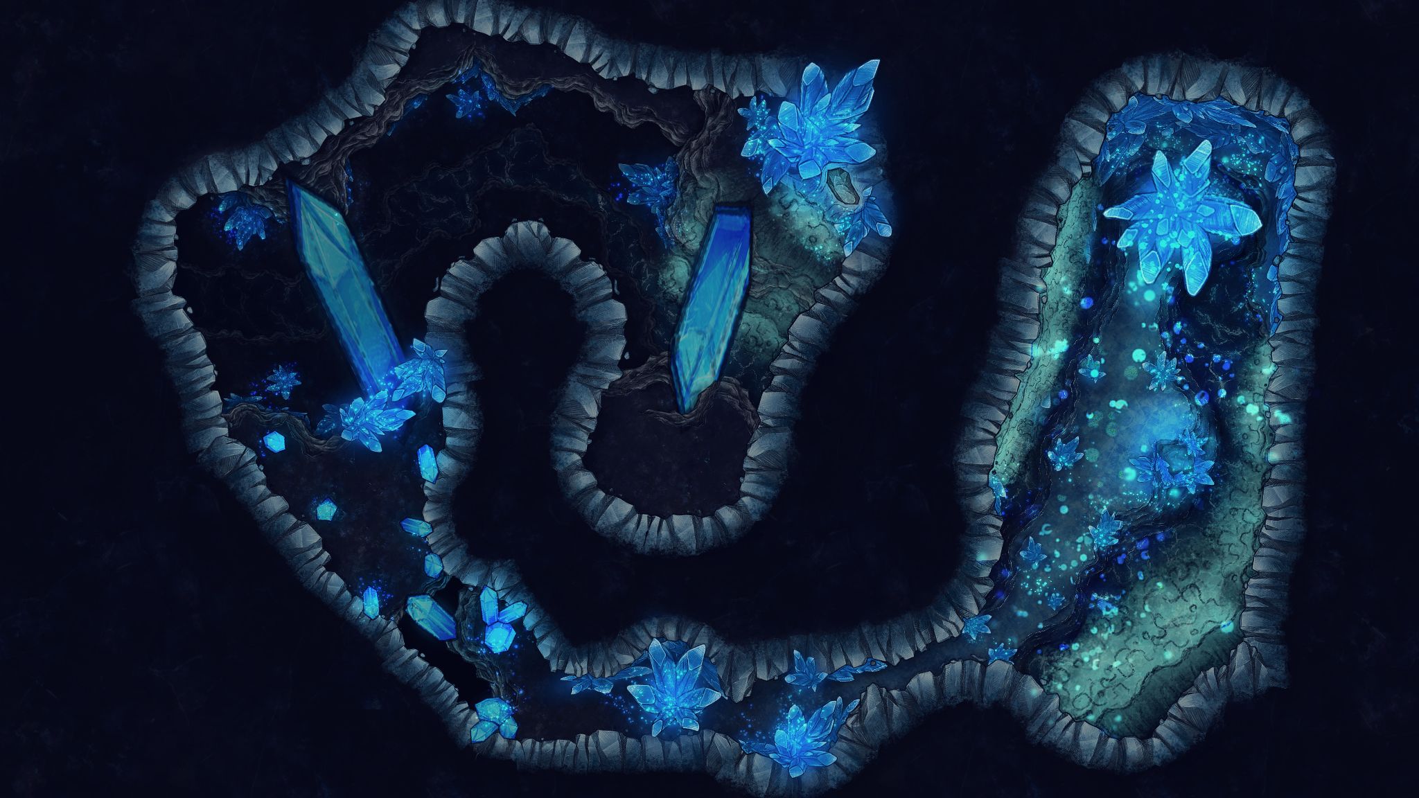 Crystal Caverns | Inkarnate - Create Fantasy Maps Online