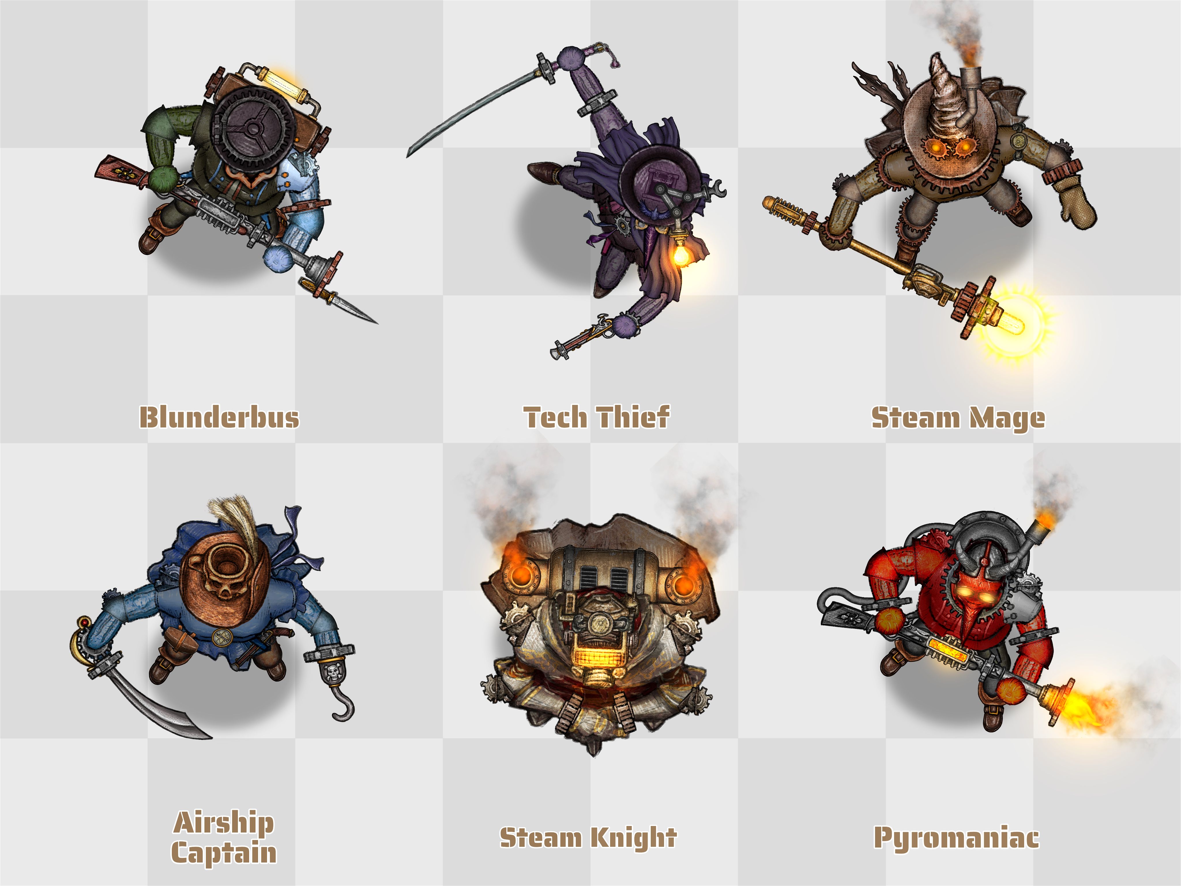 Steampunk Monster Tokens | Inkarnate - Create Fantasy Maps Online