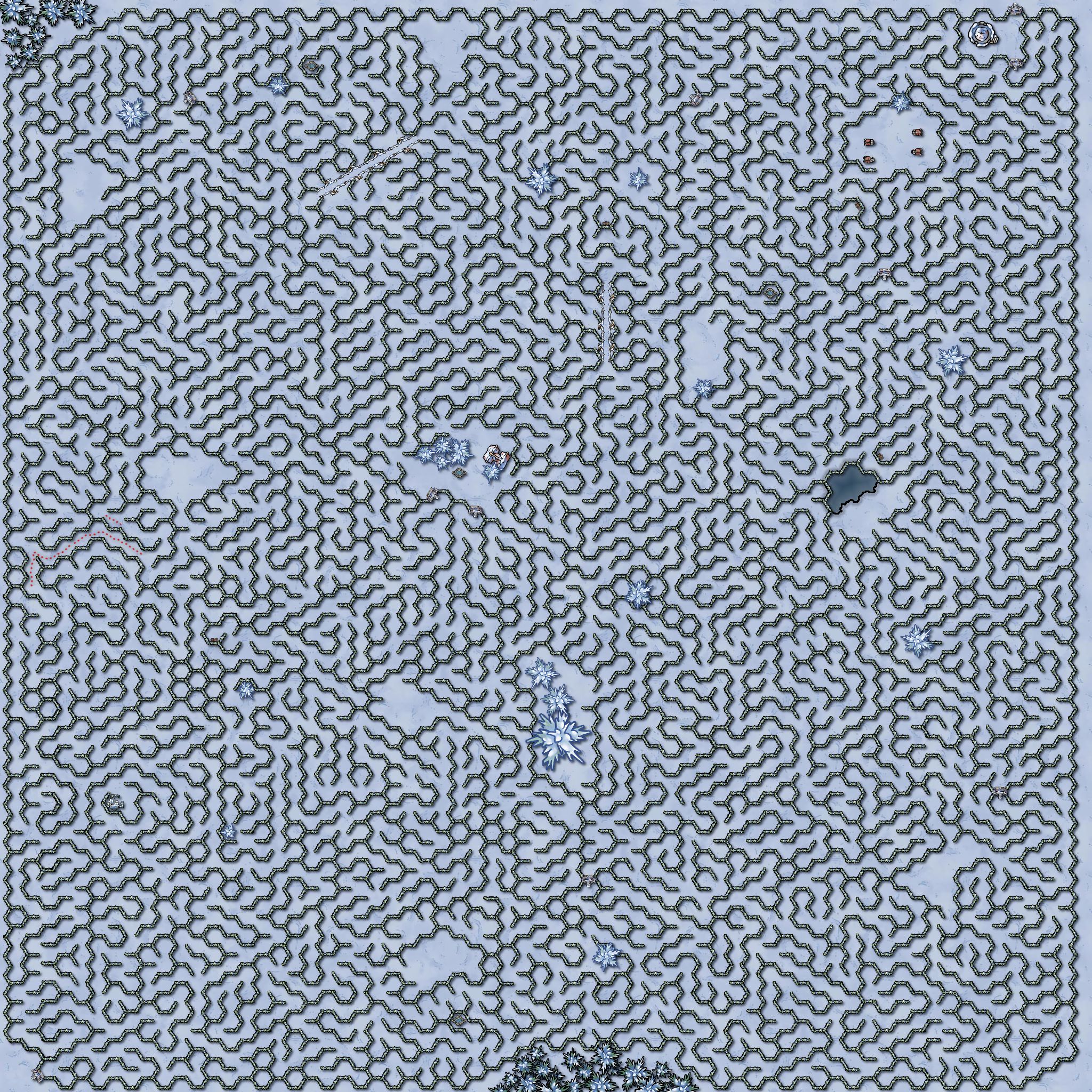 Ice Maze Unmarked | Inkarnate - Create Fantasy Maps Online