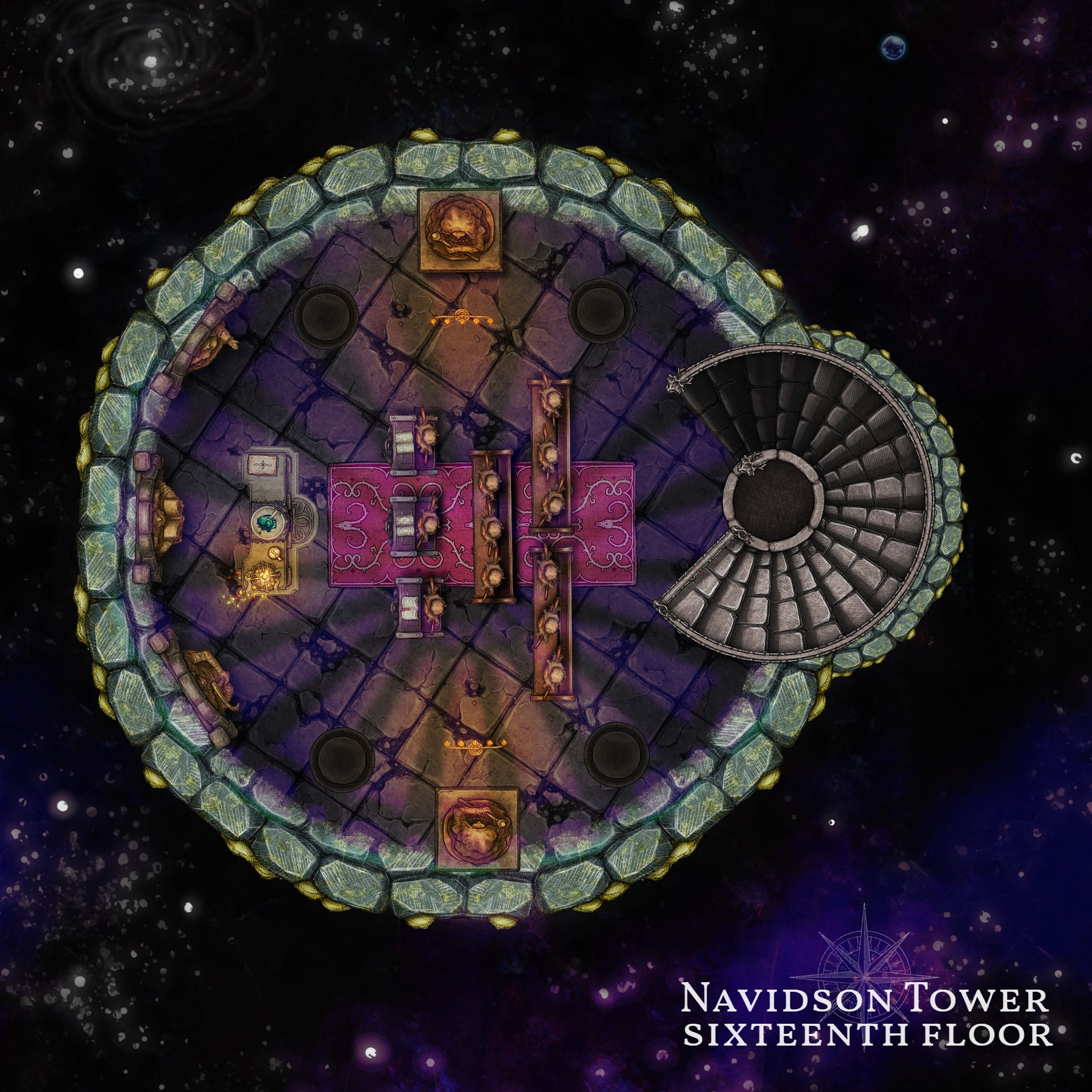 Dungeon 23: Sixteenth Floor | Inkarnate - Create Fantasy Maps Online