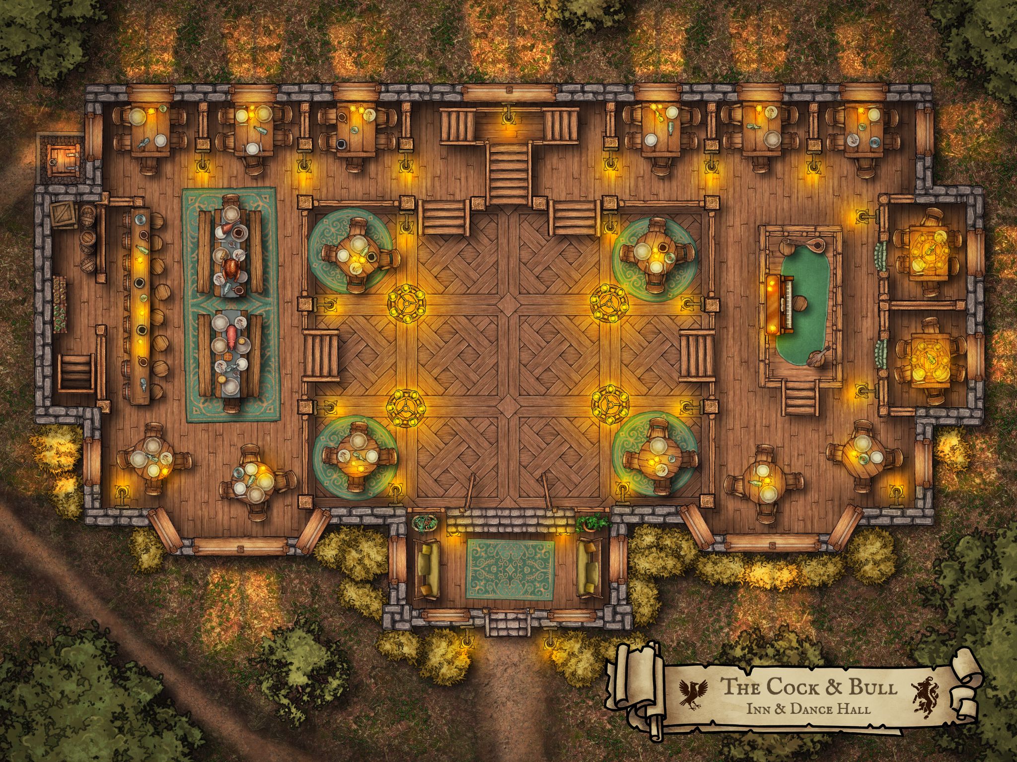 Inn and Dancehall | Inkarnate - Create Fantasy Maps Online