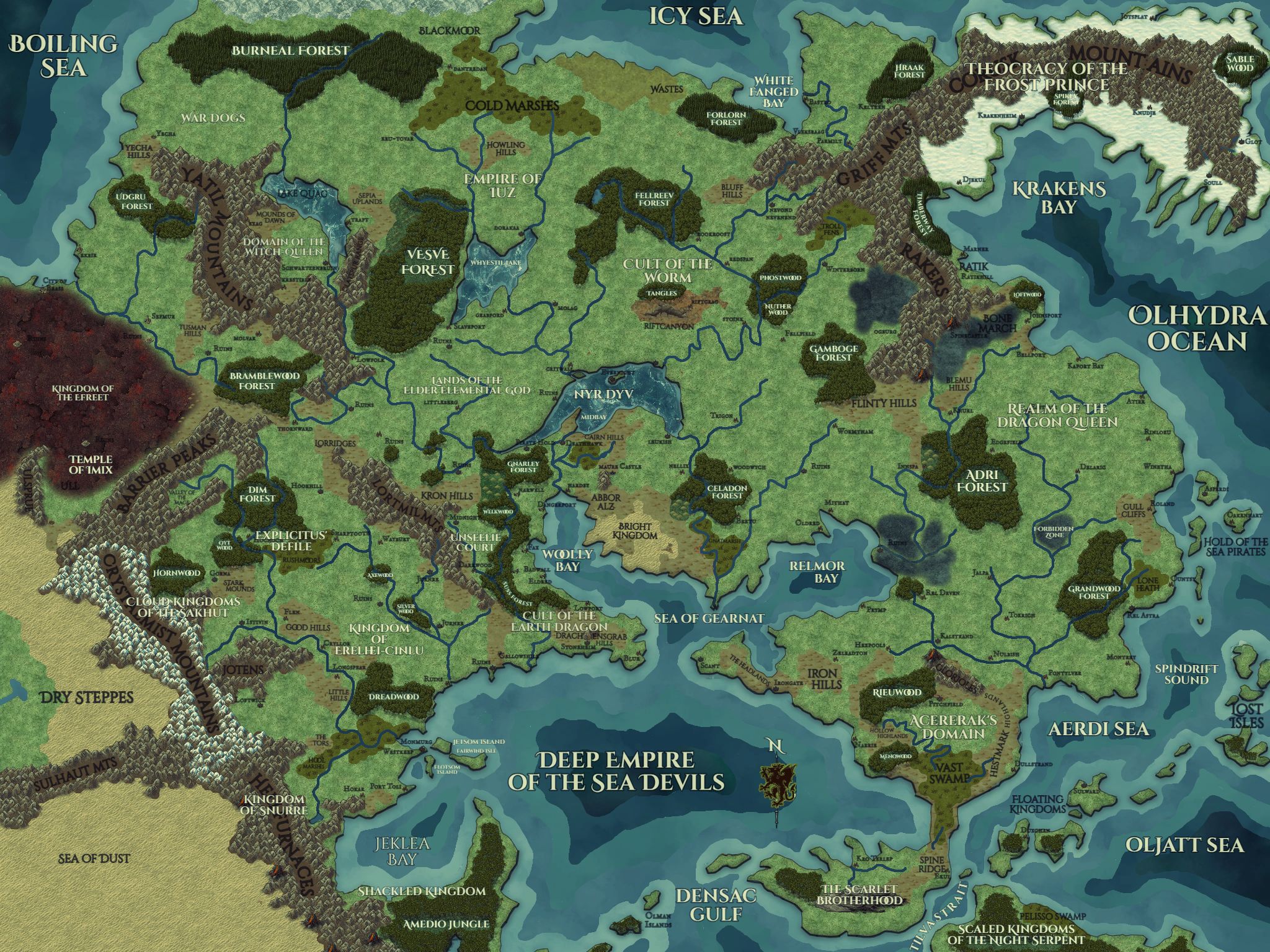 Dark Greyhawk | Inkarnate - Create Fantasy Maps Online