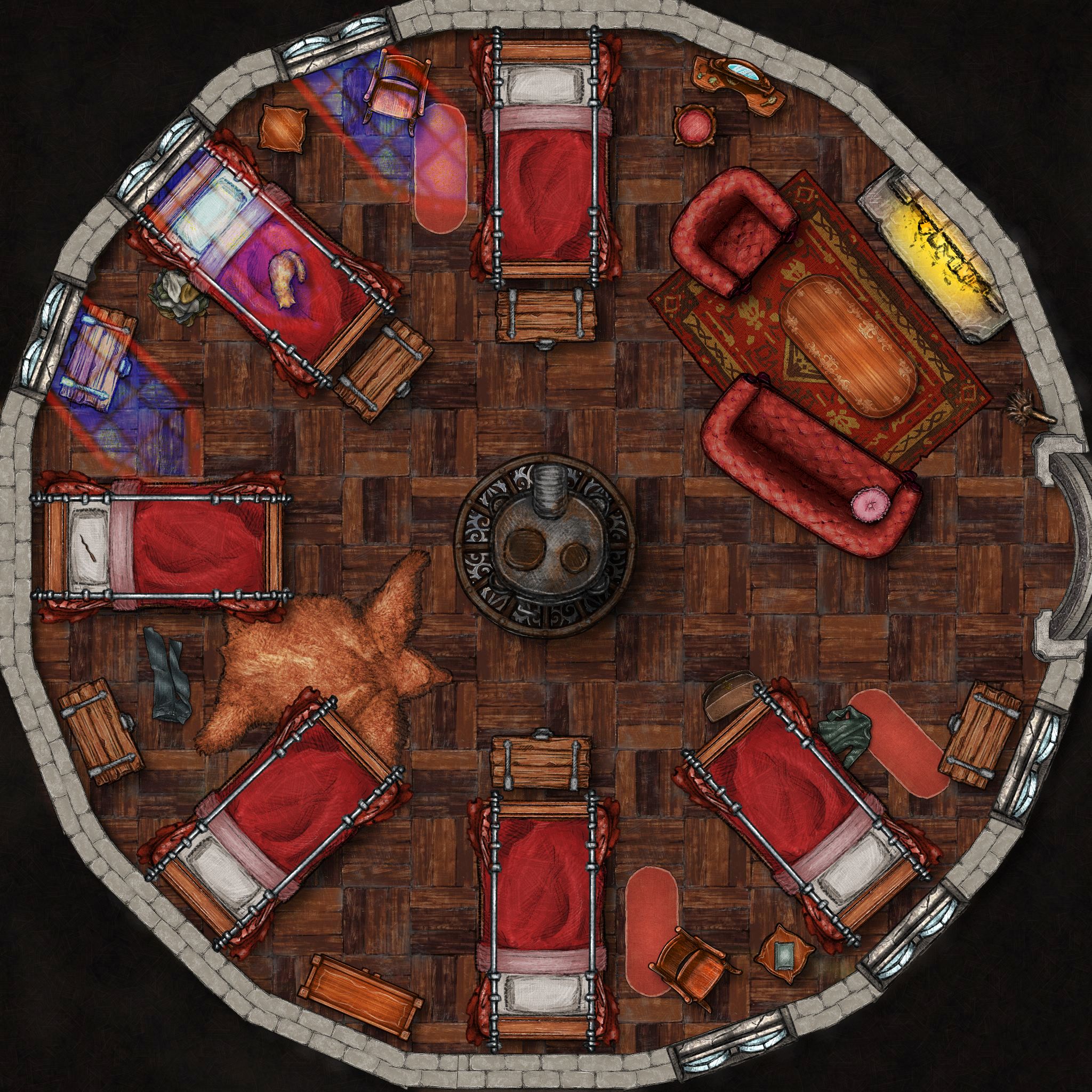 Brave House Dormitories | Inkarnate - Create Fantasy Maps Online