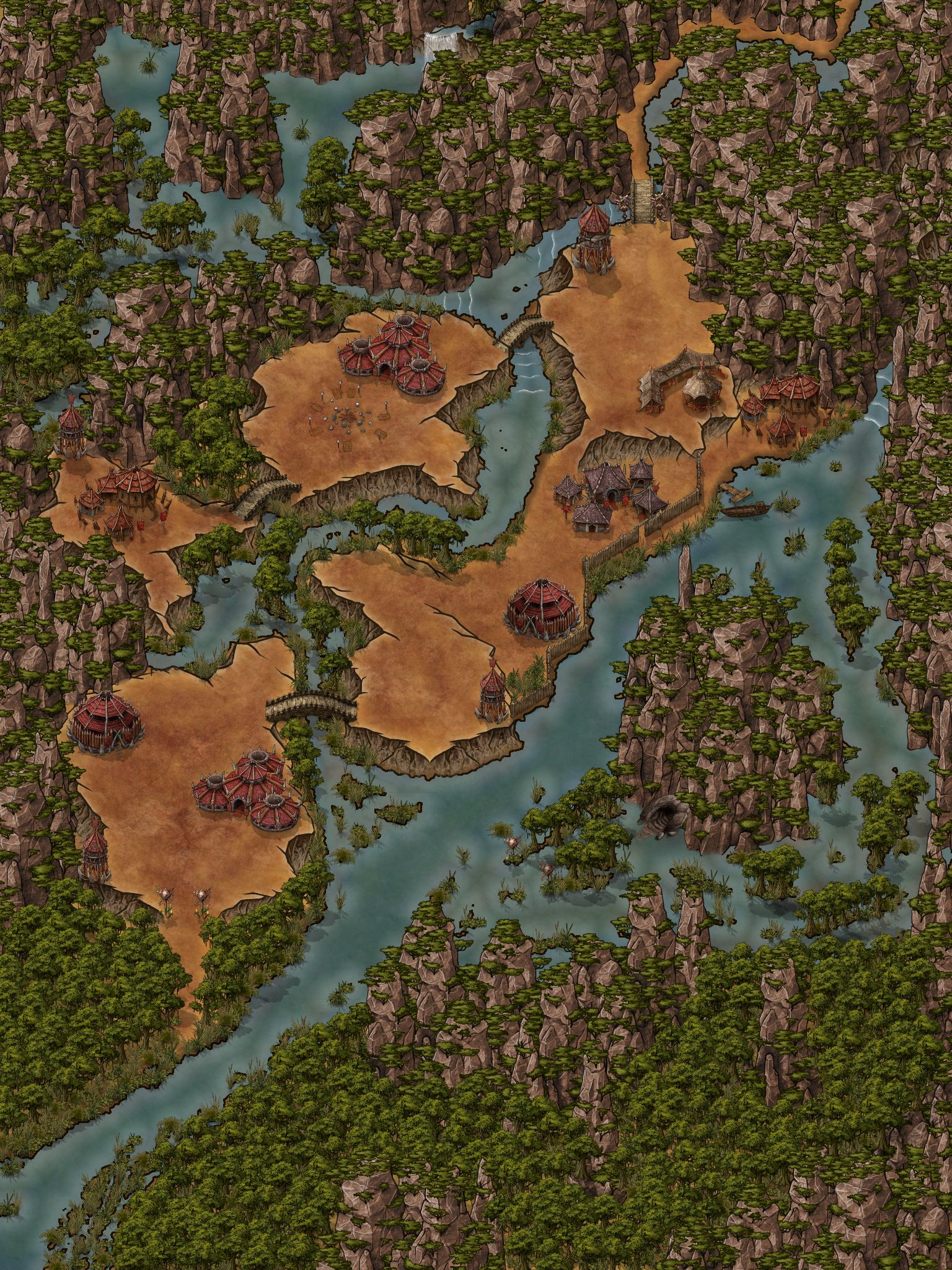 Rising from the swamp | Inkarnate - Create Fantasy Maps Online