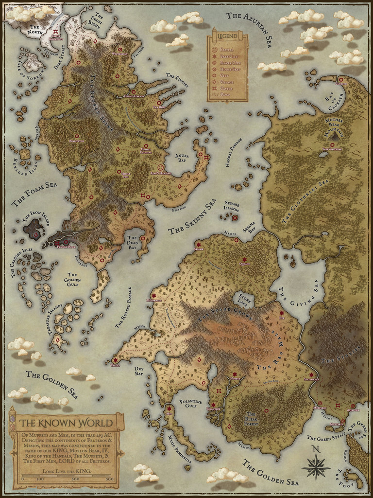 The Known World of Muppets and Men | Inkarnate - Create Fantasy Maps Online