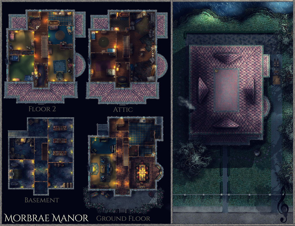 Morbrae Manor | Inkarnate - Create Fantasy Maps Online