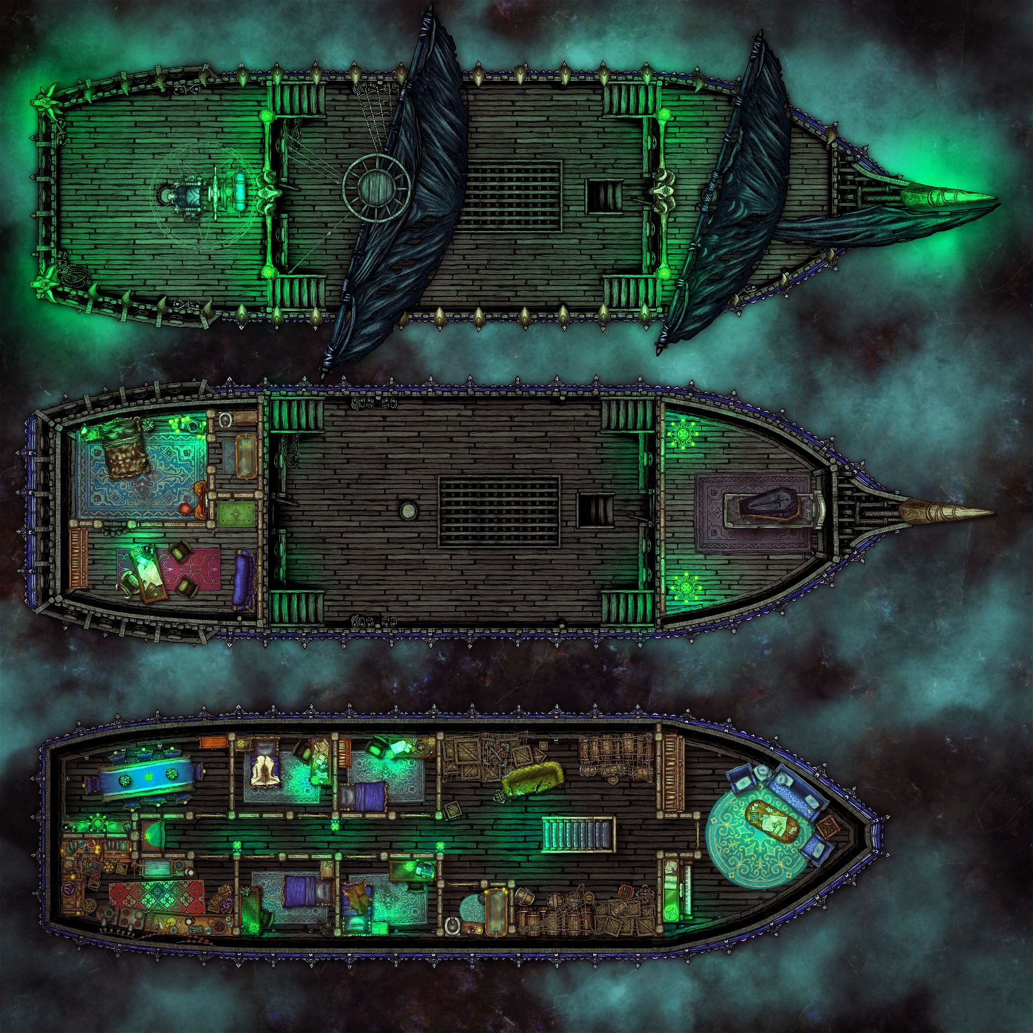 Ship (Shaded) | Inkarnate - Create Fantasy Maps Online