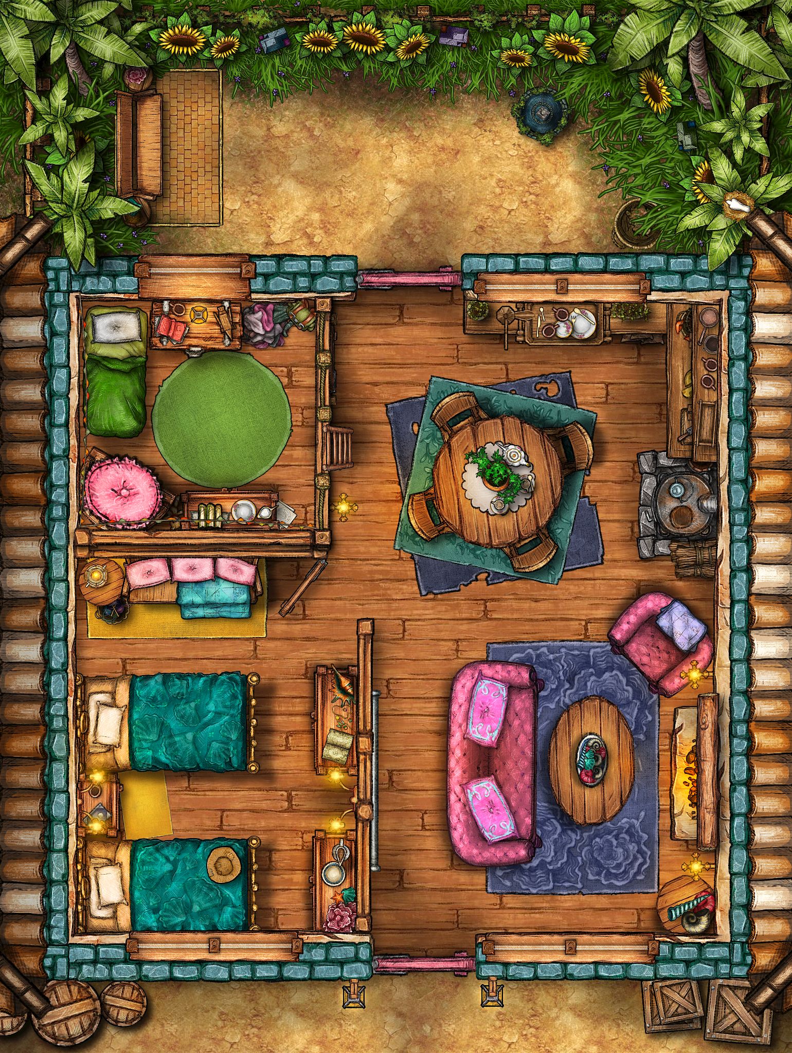 Beach Bungalow / Desert / Oasis Home / Vacation Home | Inkarnate ...