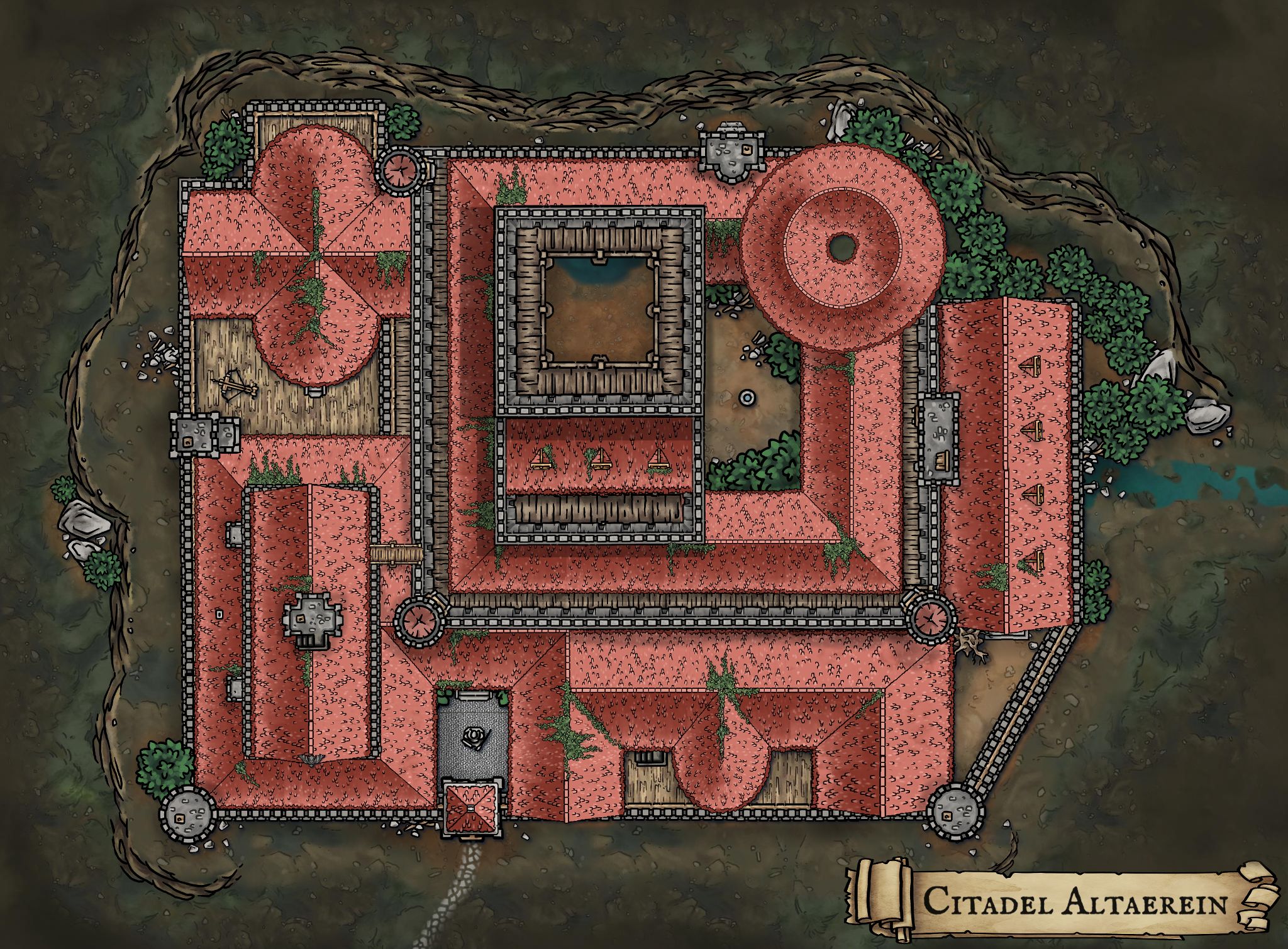 Citadel Altaerein Overview | Inkarnate - Create Fantasy Maps Online