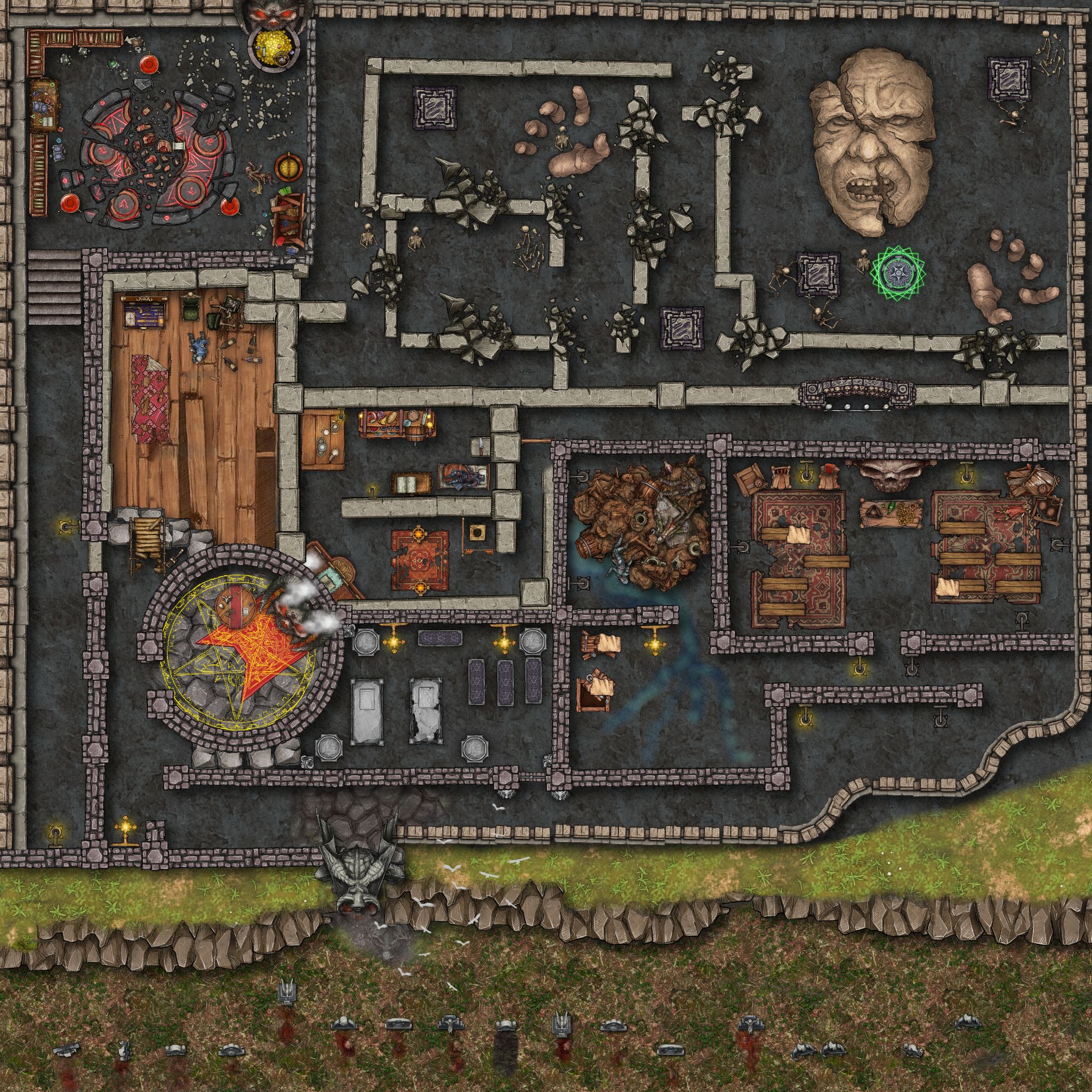 Hidden Tomb | Inkarnate - Create Fantasy Maps Online