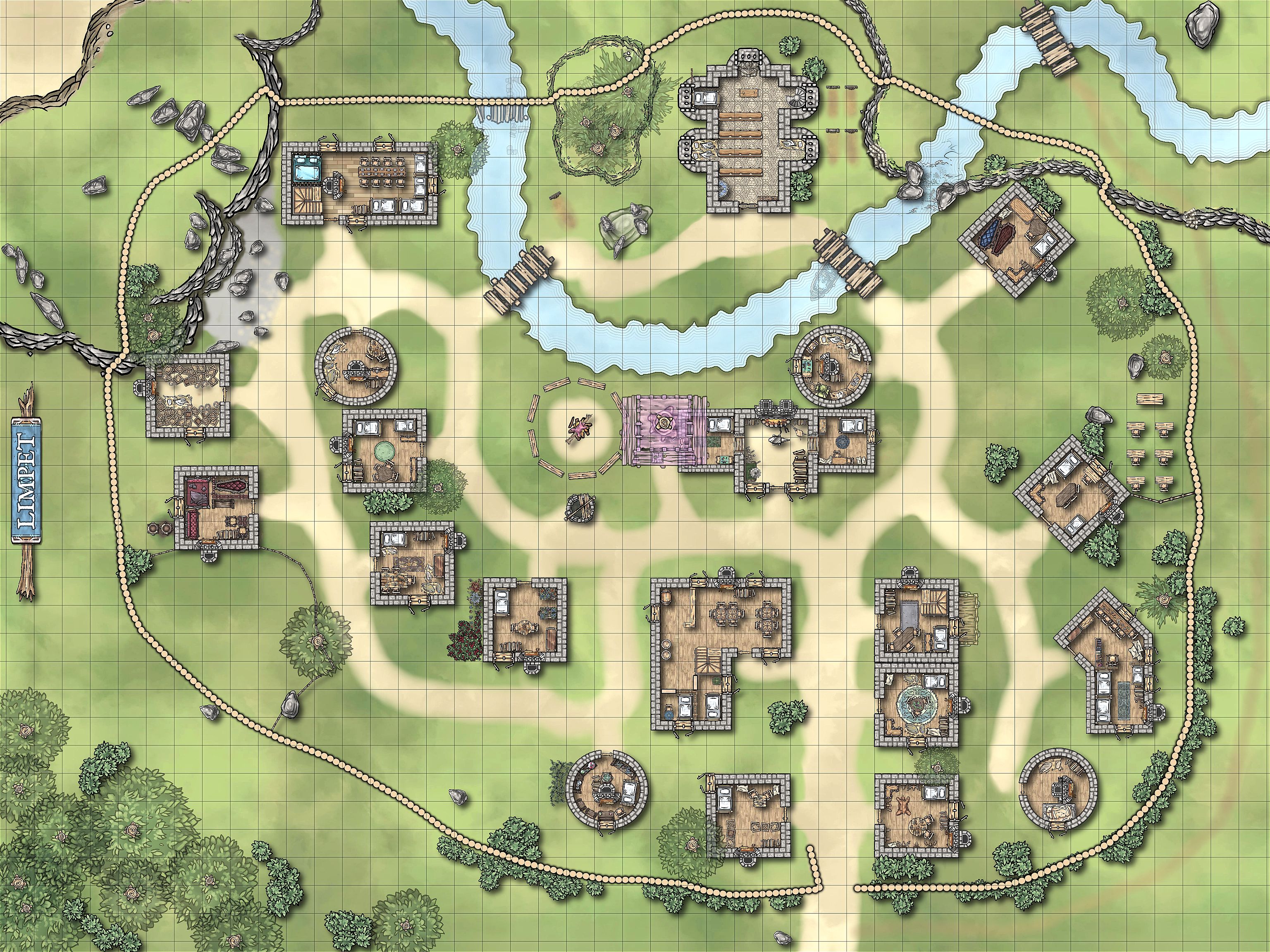 Limpet village | Inkarnate - Create Fantasy Maps Online