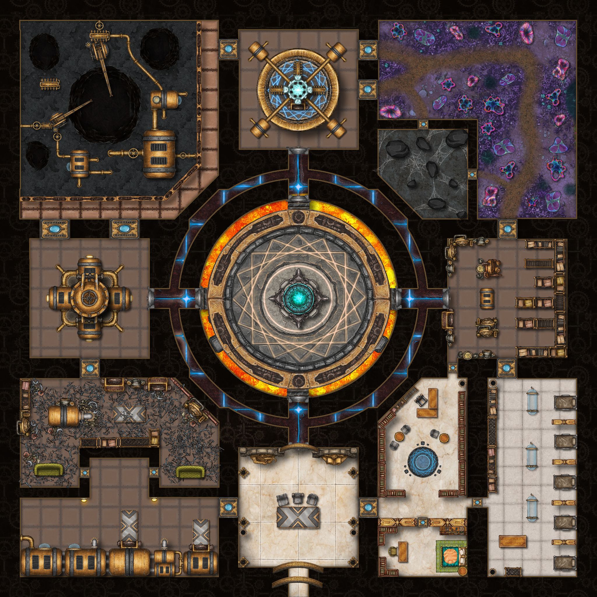 Clockwork Vault Restored | Inkarnate - Create Fantasy Maps Online