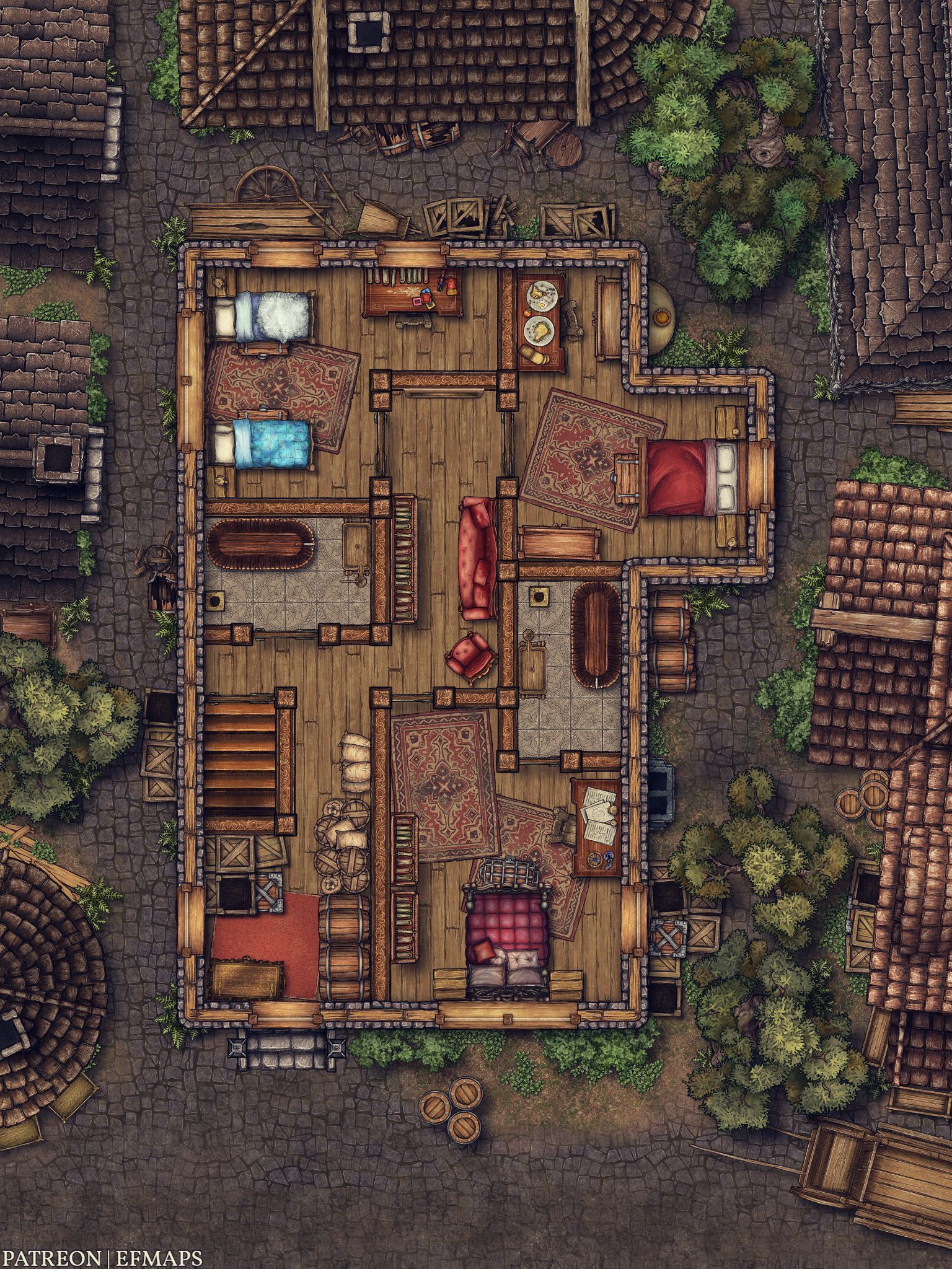 Bromnur's House F2 | Inkarnate - Create Fantasy Maps Online