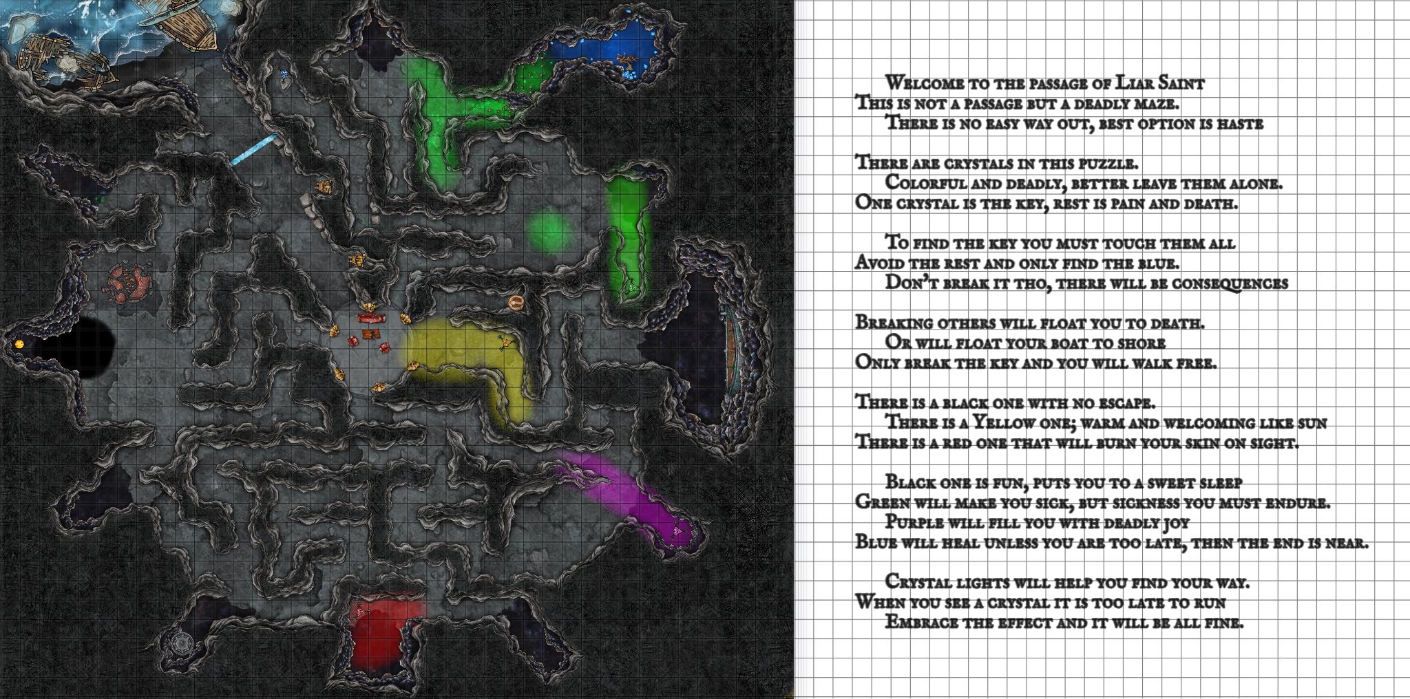 Liar Saint - Labyrinth Puzzle | Inkarnate - Create Fantasy Maps Online