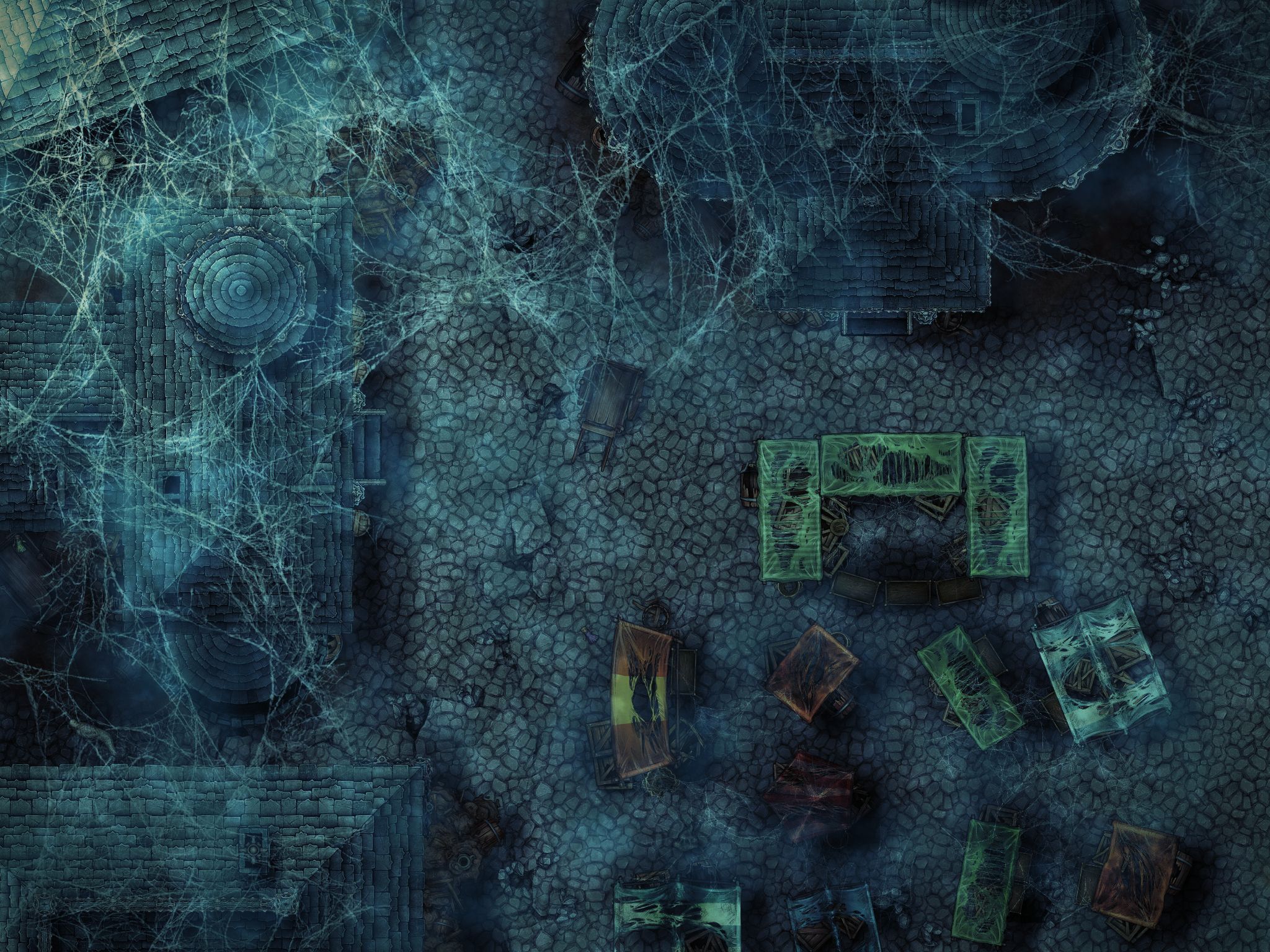 Infested Market Square | Inkarnate - Create Fantasy Maps Online