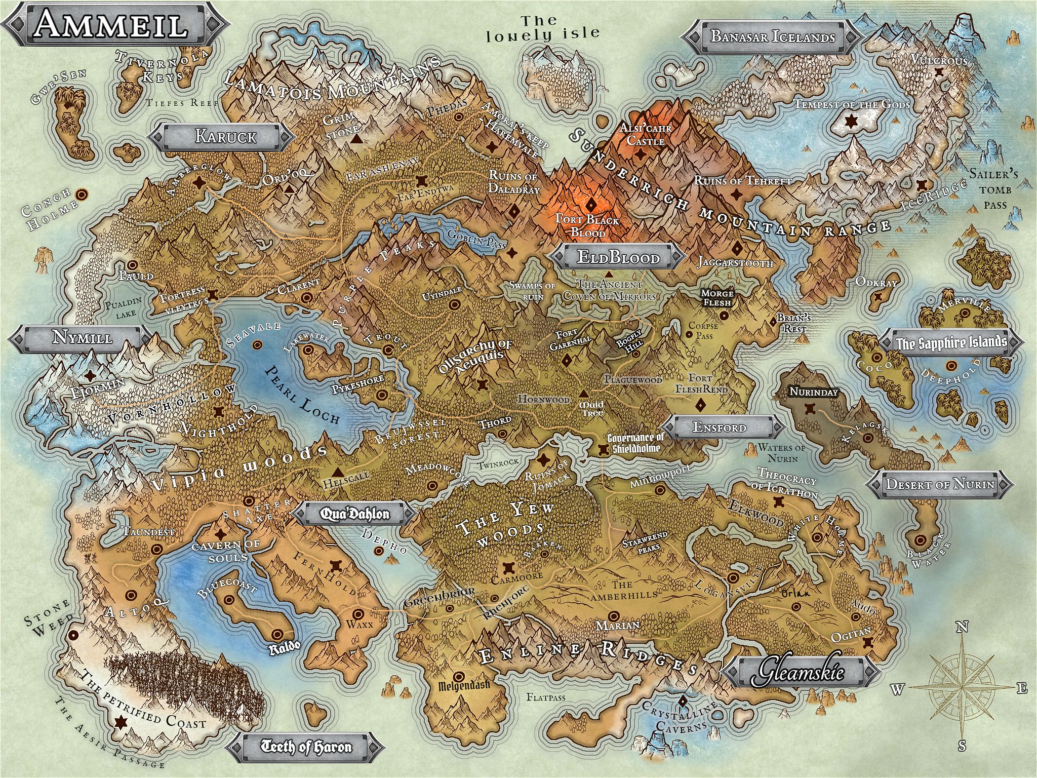 Map of Ammeil | Inkarnate - Create Fantasy Maps Online