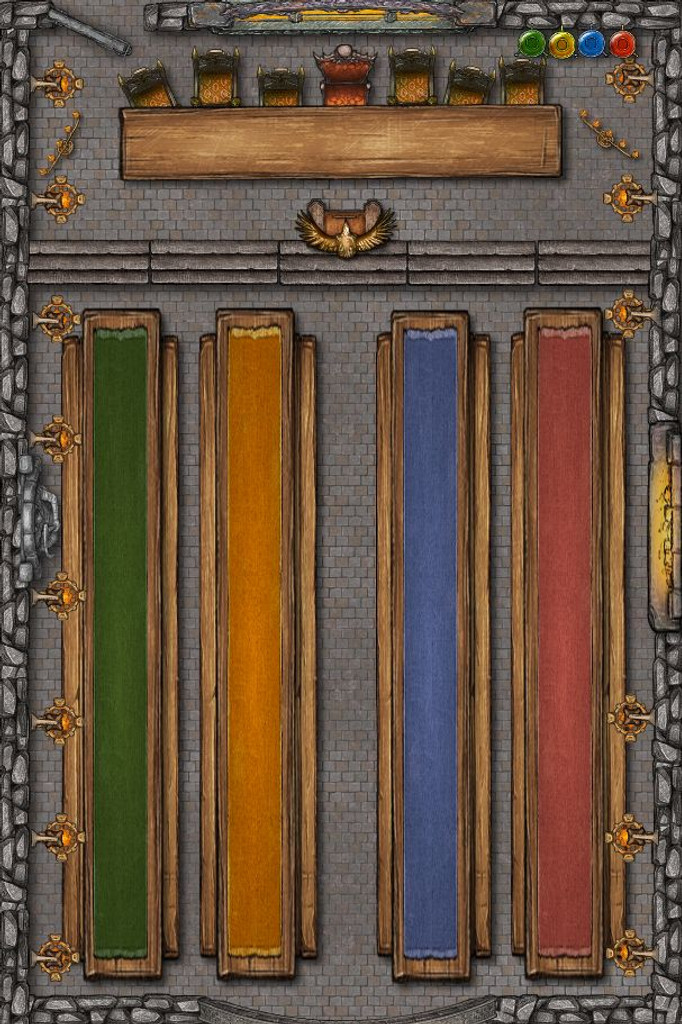 Castle Dining Hall with table runners | Inkarnate - Create Fantasy Maps ...