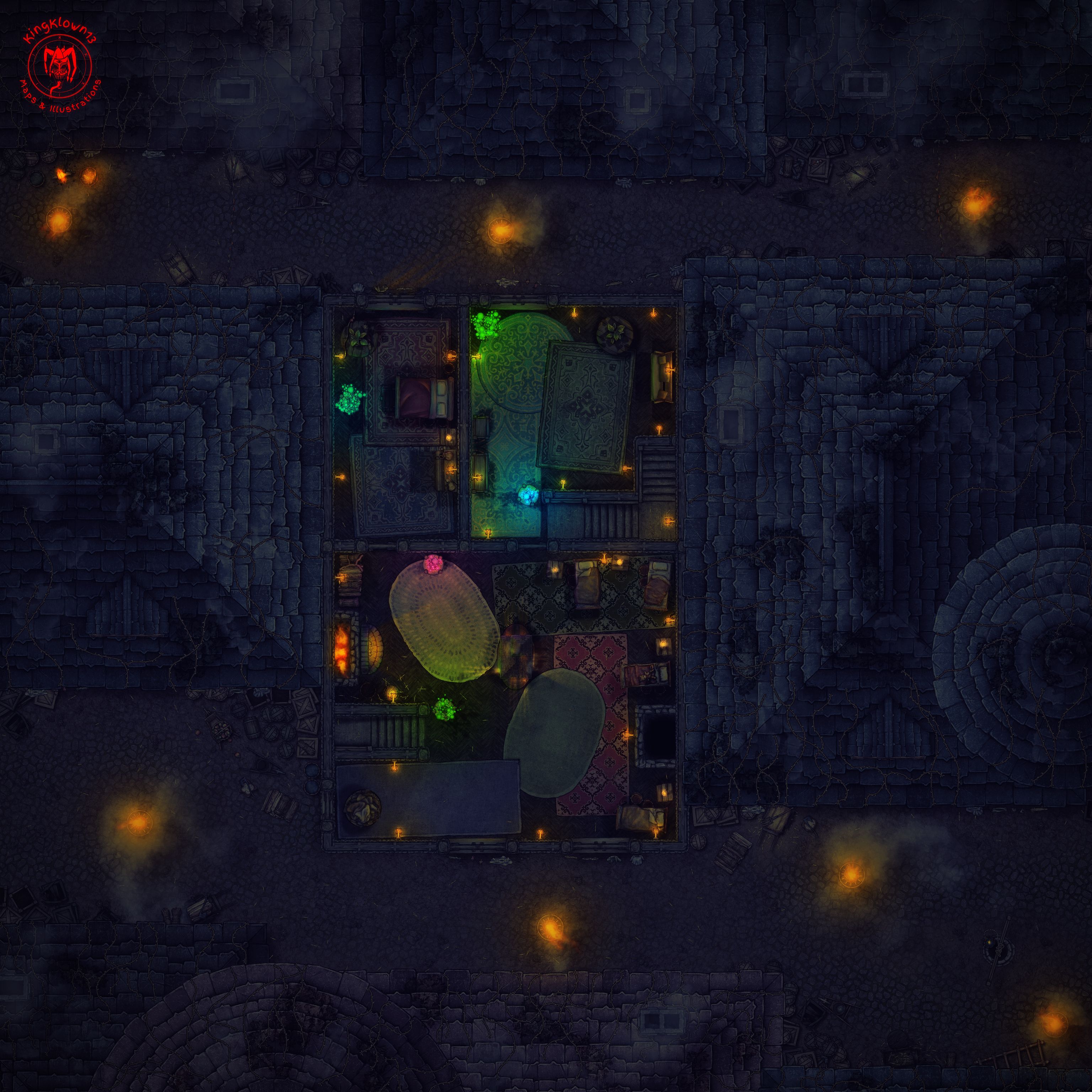 Fantasy Interiors: A Common House (Second Floor) | Inkarnate - Create ...