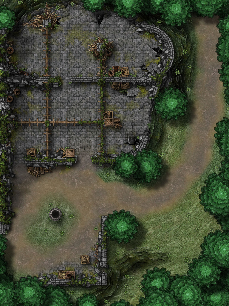 Keep on the Hill | Inkarnate - Create Fantasy Maps Online