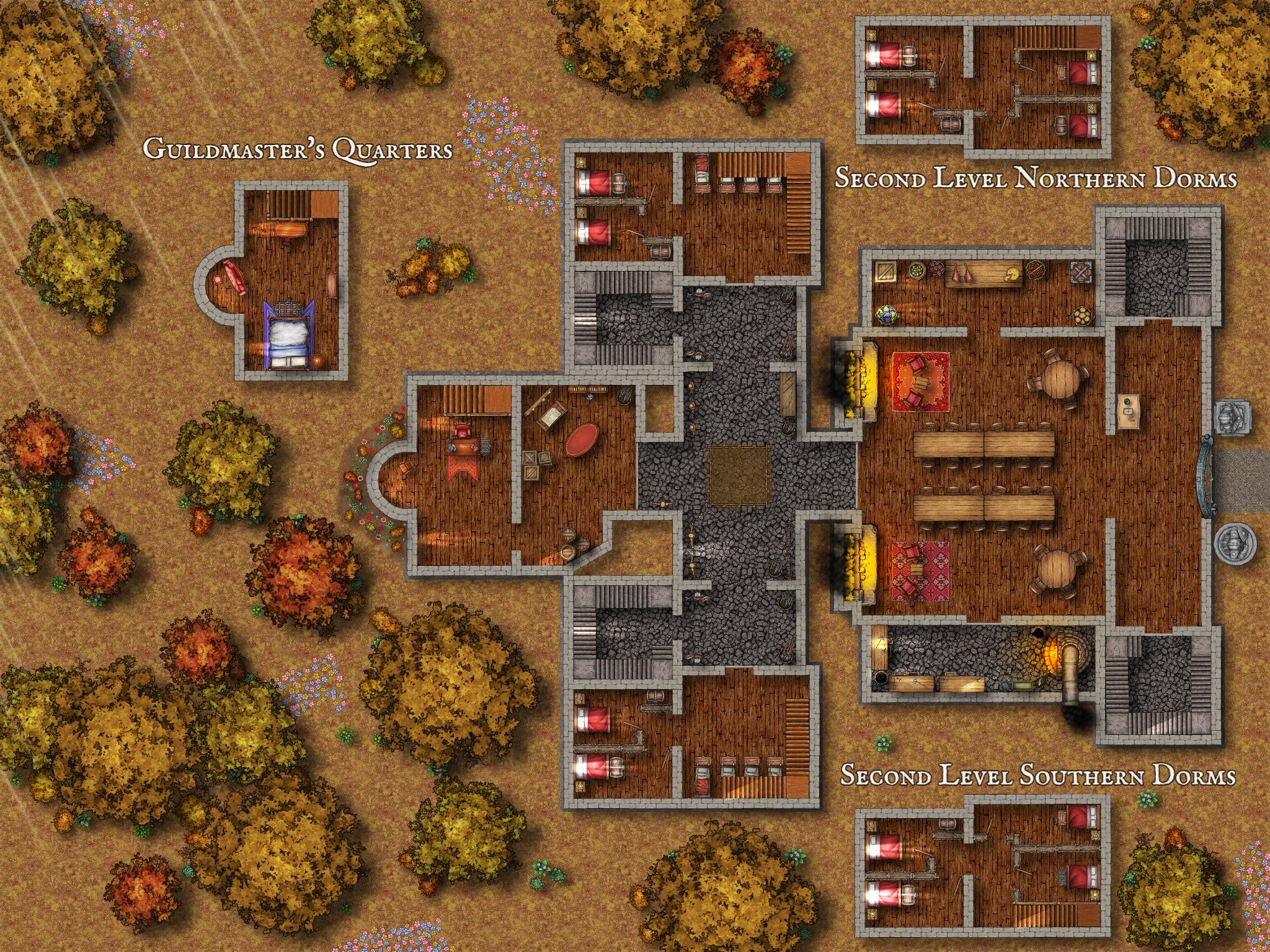 Iron Light Guild Hall V2 | Inkarnate - Create Fantasy Maps Online