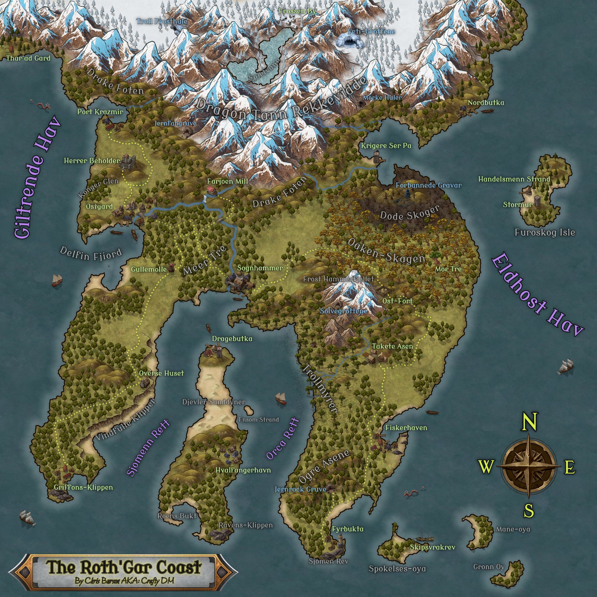 The Roth'Gar Coast | Inkarnate - Create Fantasy Maps Online