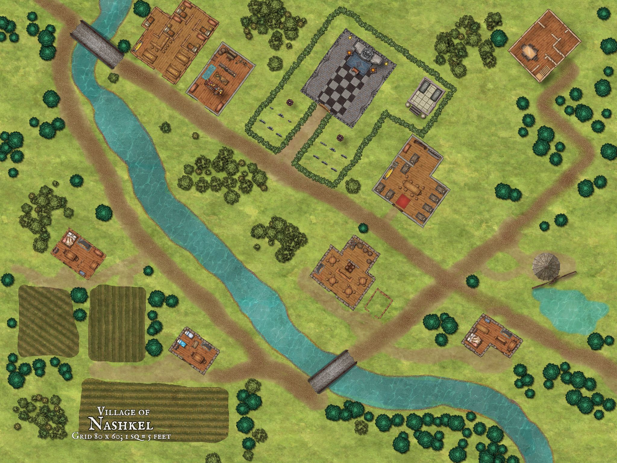 Nashkel Village Map_Baldur's Gate BG1 | Inkarnate - Create Fantasy Maps ...